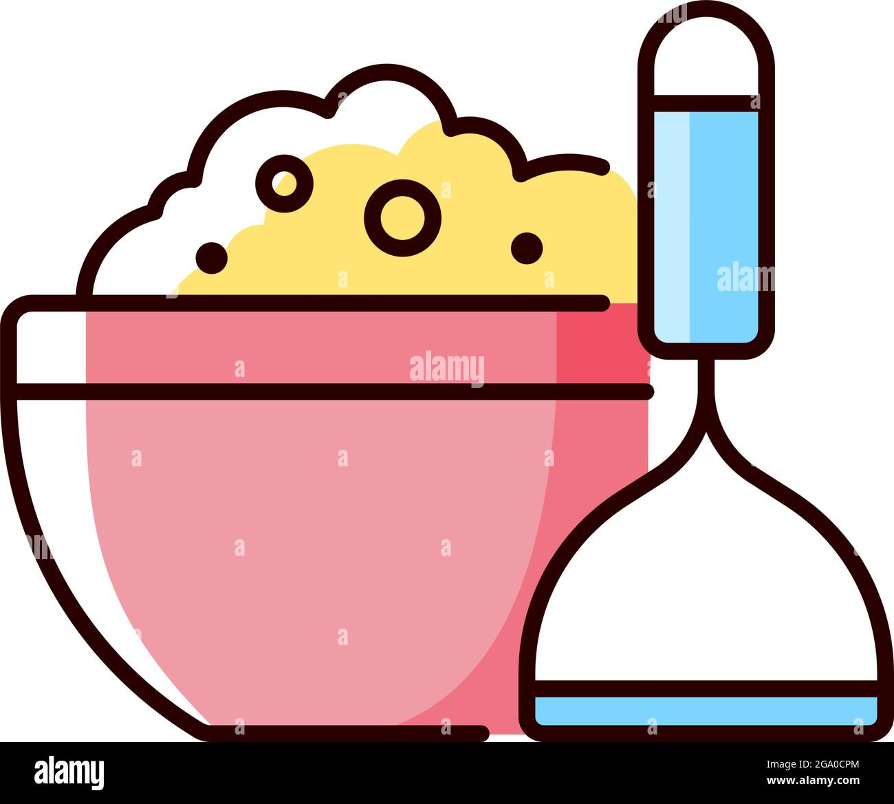 Mash potato RGB color icon Stock Vector Image & Art - Alamy