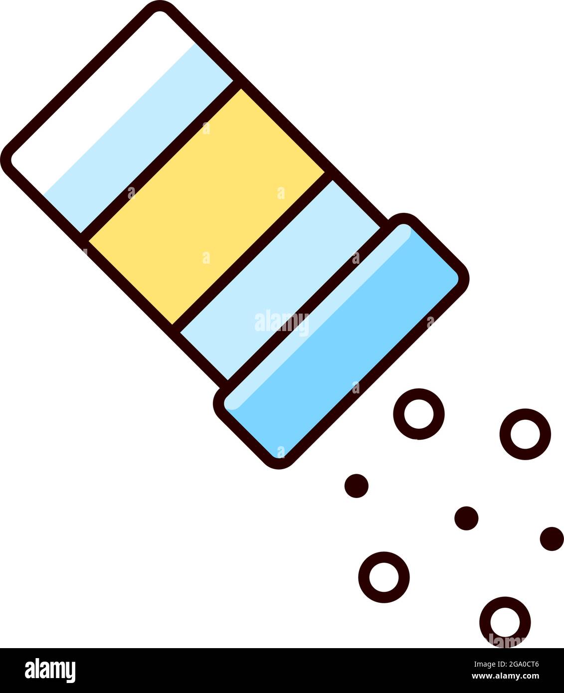 Sprinkle salt RGB color icon Stock Vector Image & Art - Alamy