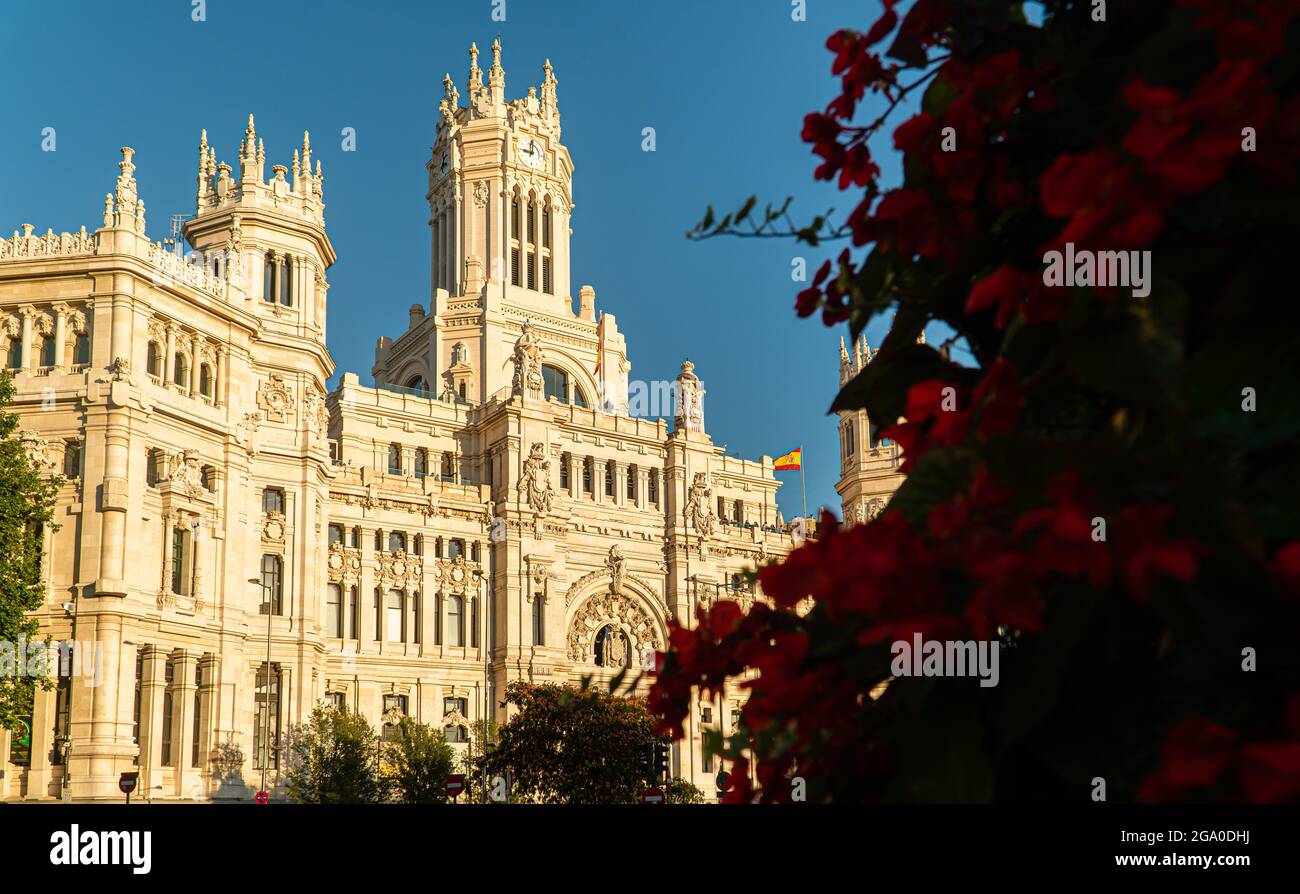 Famous Fountain of Cybele in Madrid, Spain Stock Photo - Alamy