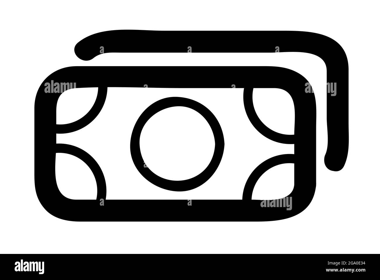 Vector Icon, Stack of Blank Paper Money Stock Vector Image & Art - Alamy