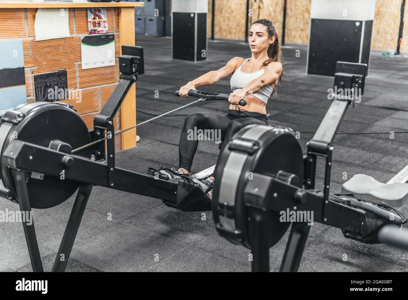 Back row gym hi-res stock photography and images - Alamy