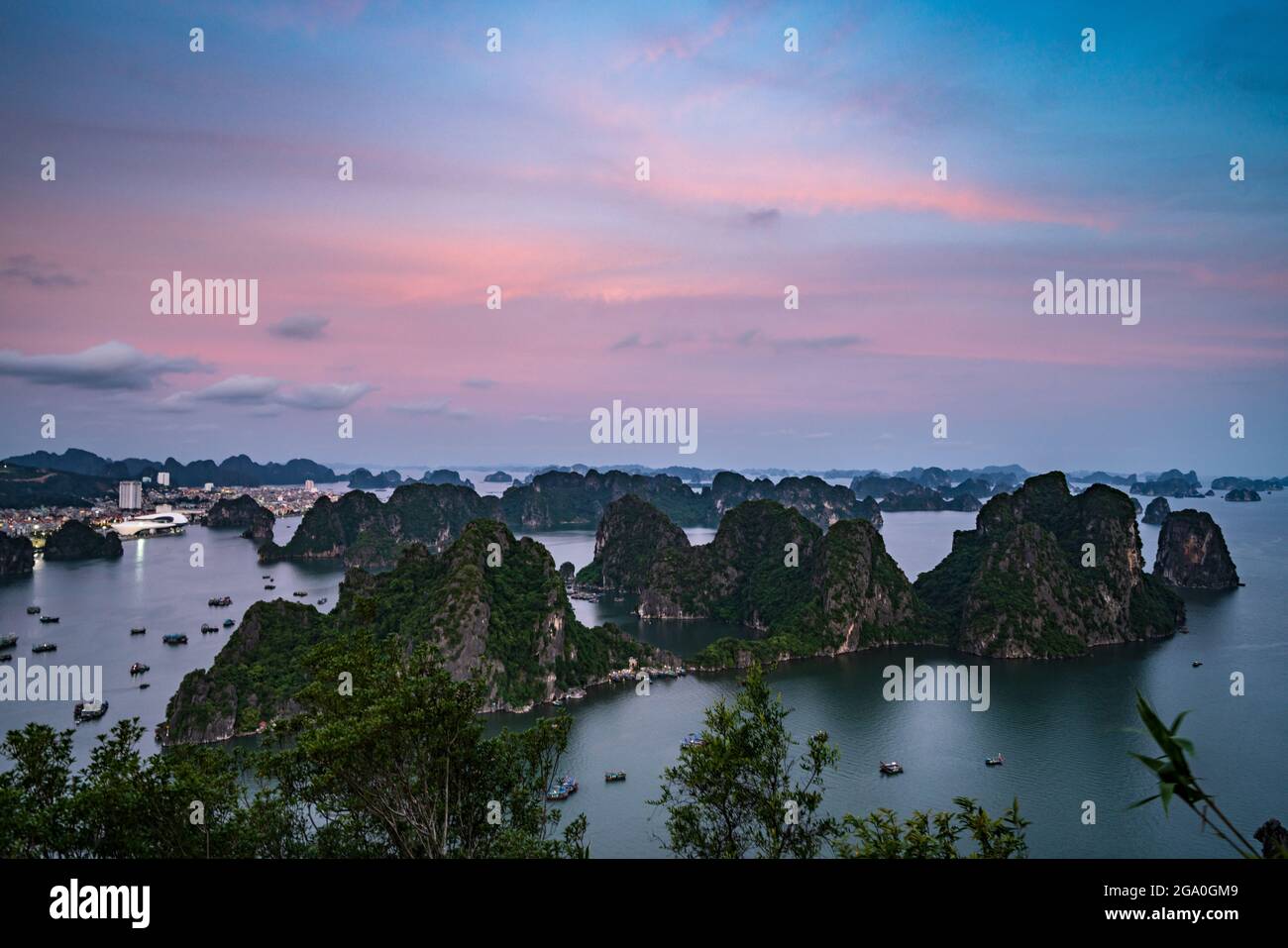 Nice Bai Chay bridge in Ha Long city northern Vietnam Stock Photo - Alamy