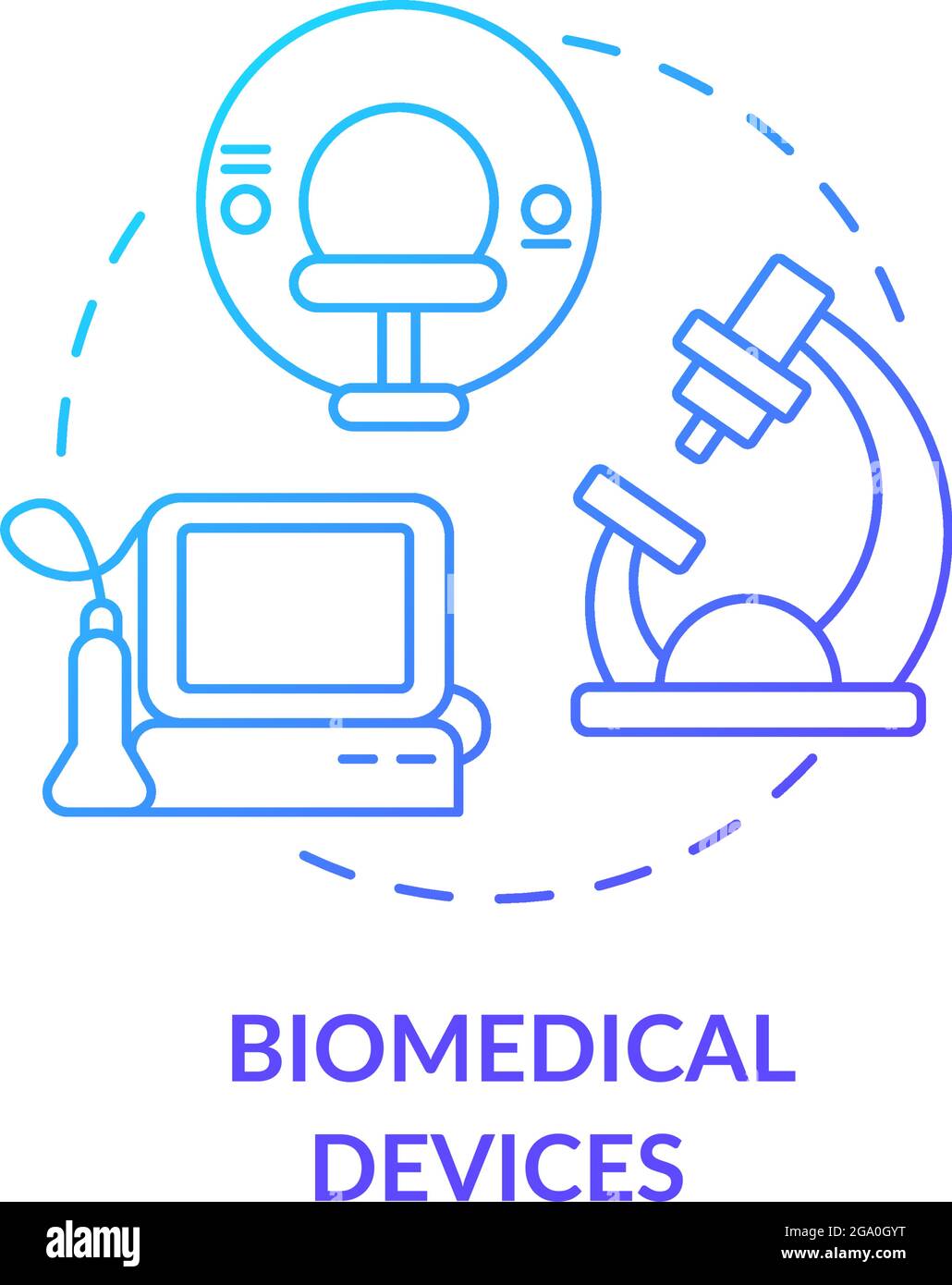 Biomedical devices donation concept icon Stock Vector Image & Art - Alamy