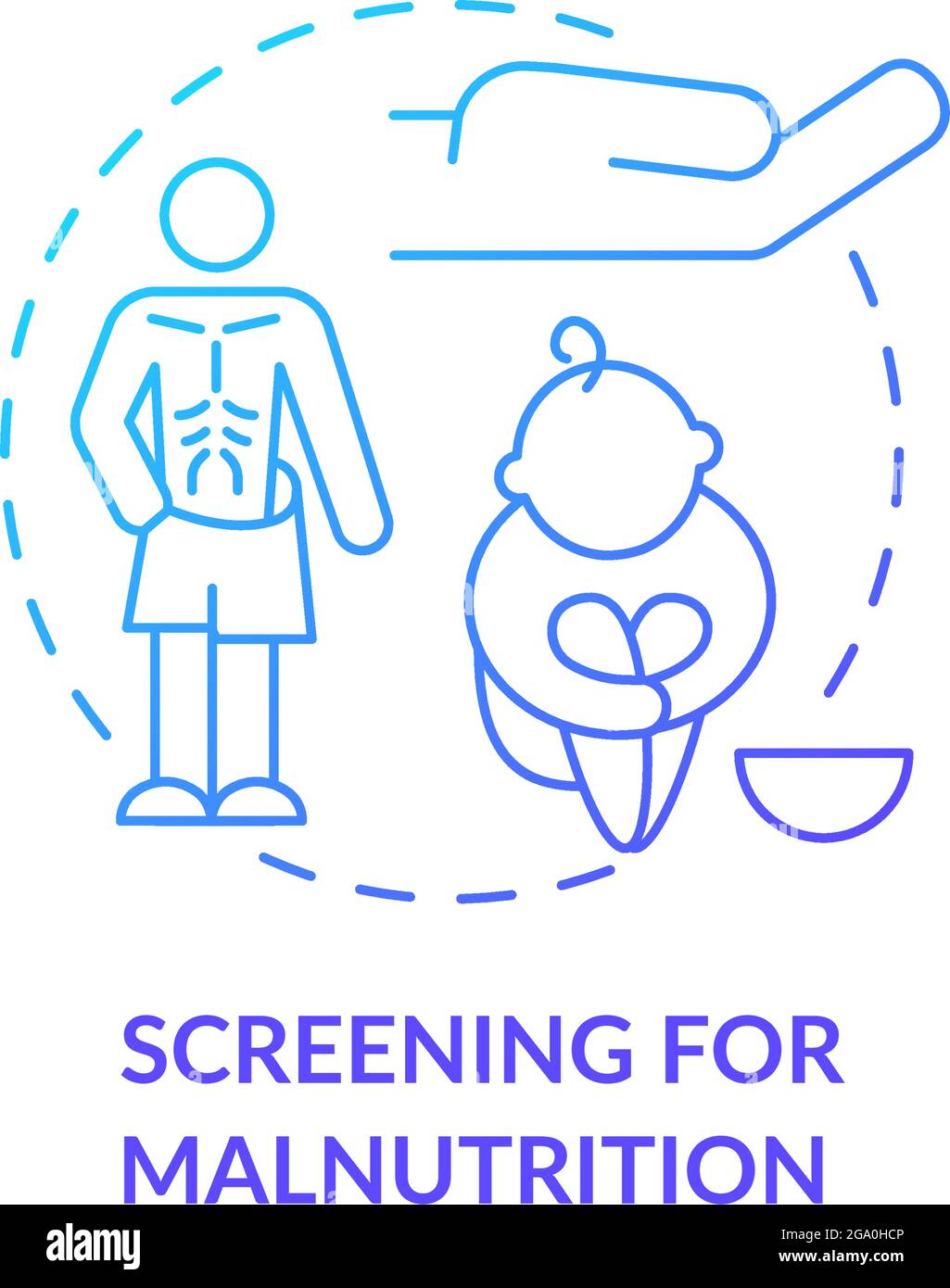 Screening for malnutrition concept icon Stock Vector Image & Art - Alamy