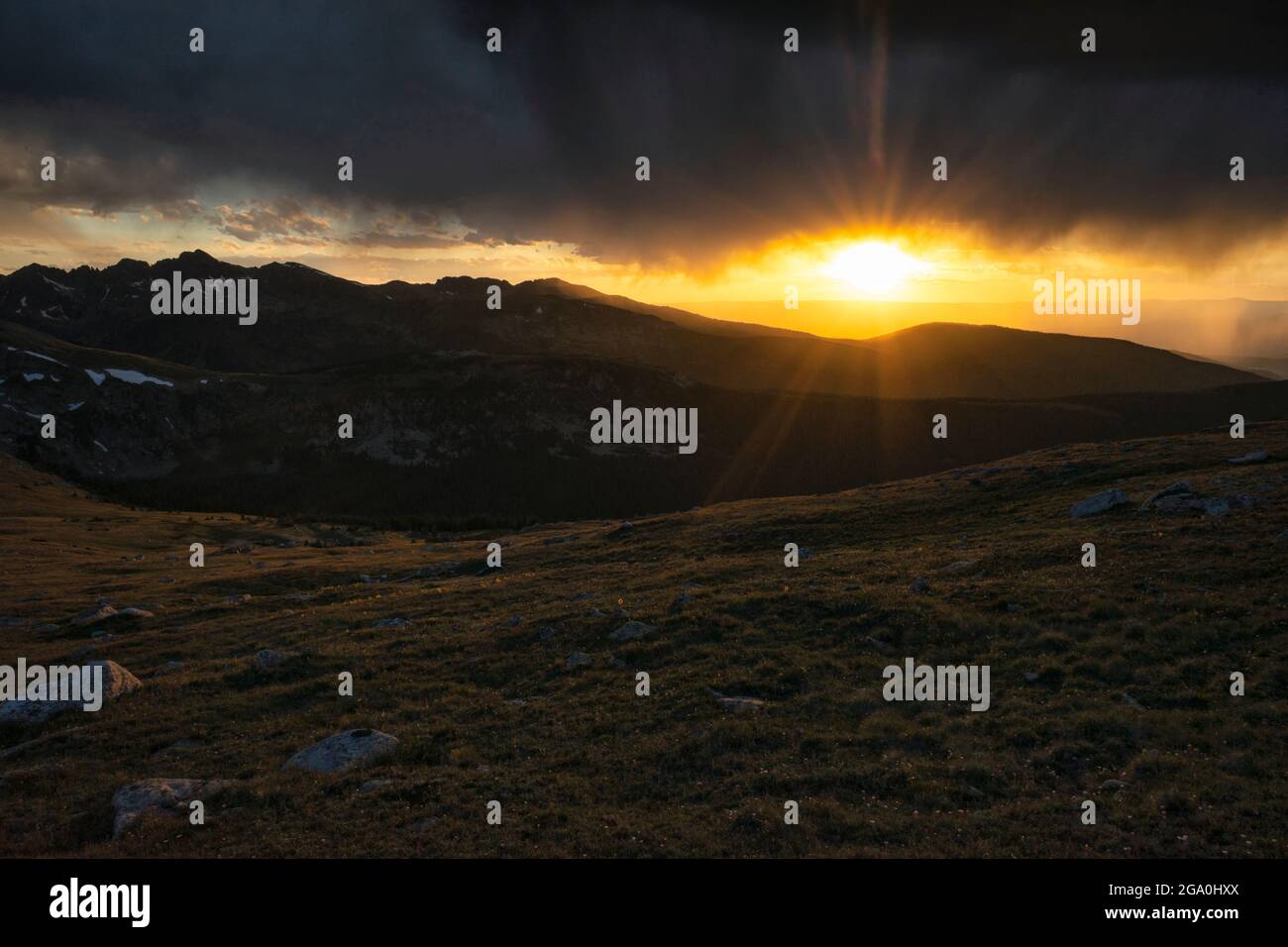 Sunset in the Holy Cross Wilderness, Colorado Stock Photo - Alamy