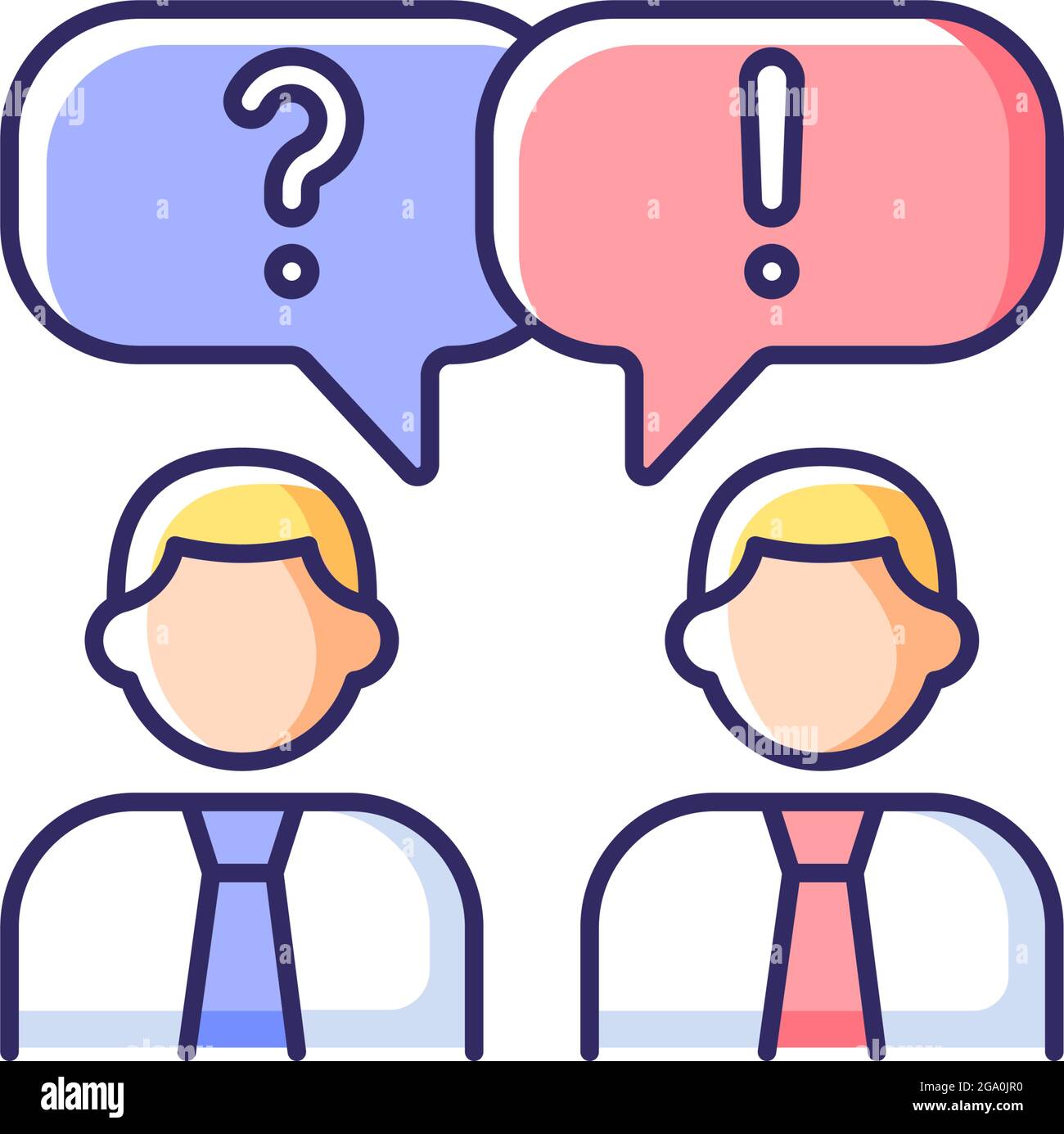 Communication RGB color icon Stock Vector Image & Art - Alamy