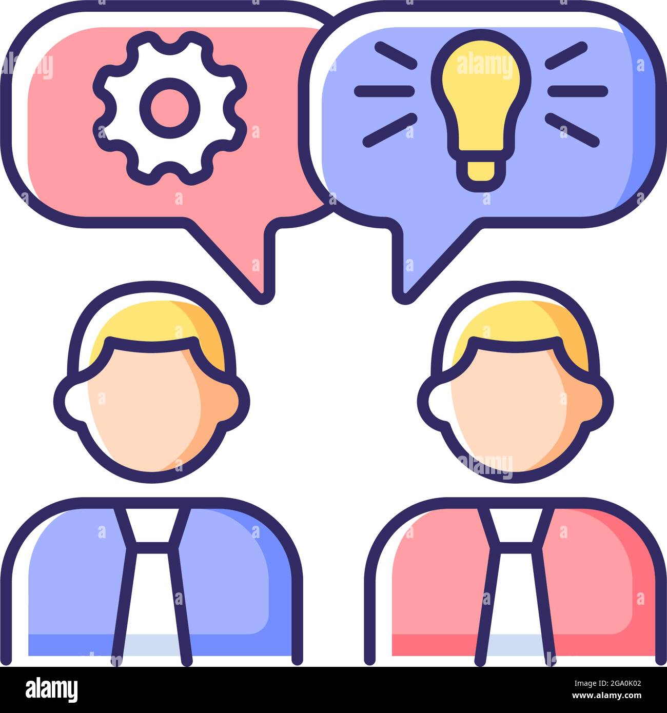 Brainstorming session icon Cut Out Stock Images & Pictures - Alamy