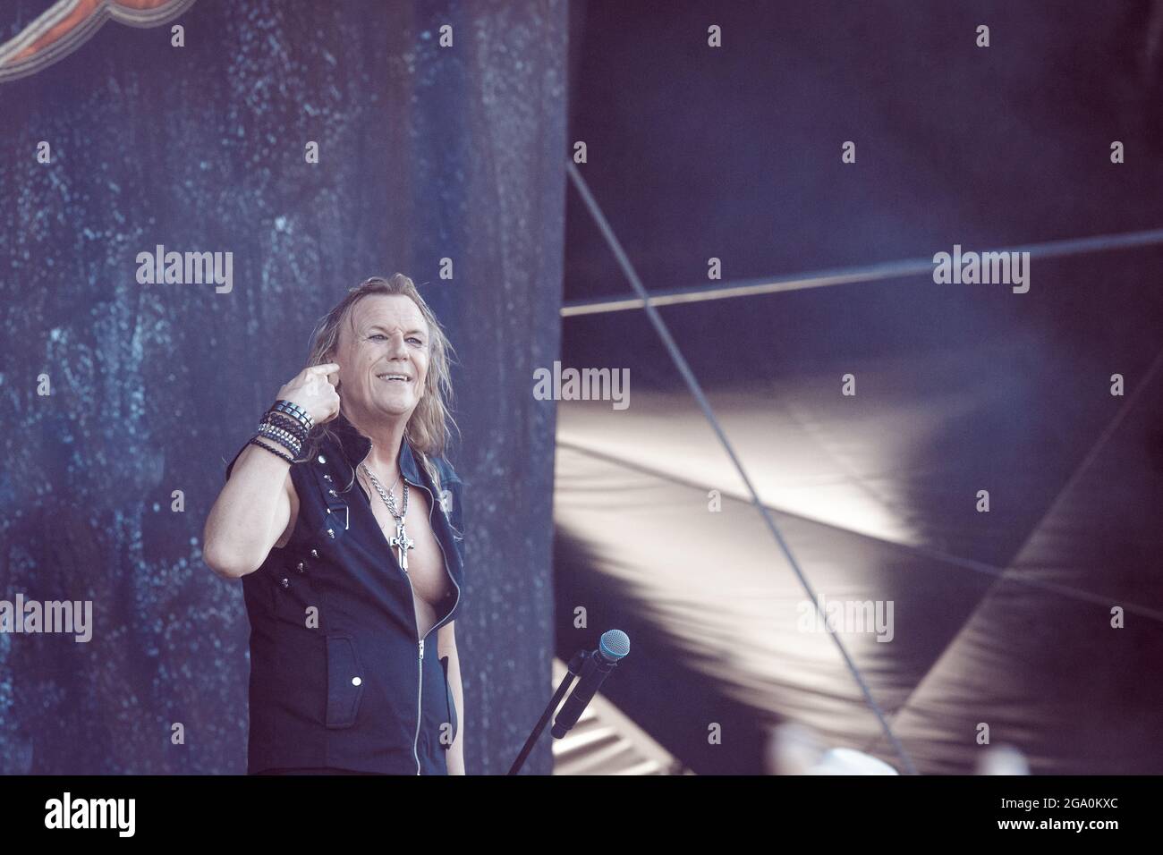 Copenhagen, Denmark. 21st, June 2019. The Danish hard rock band Pretty ...