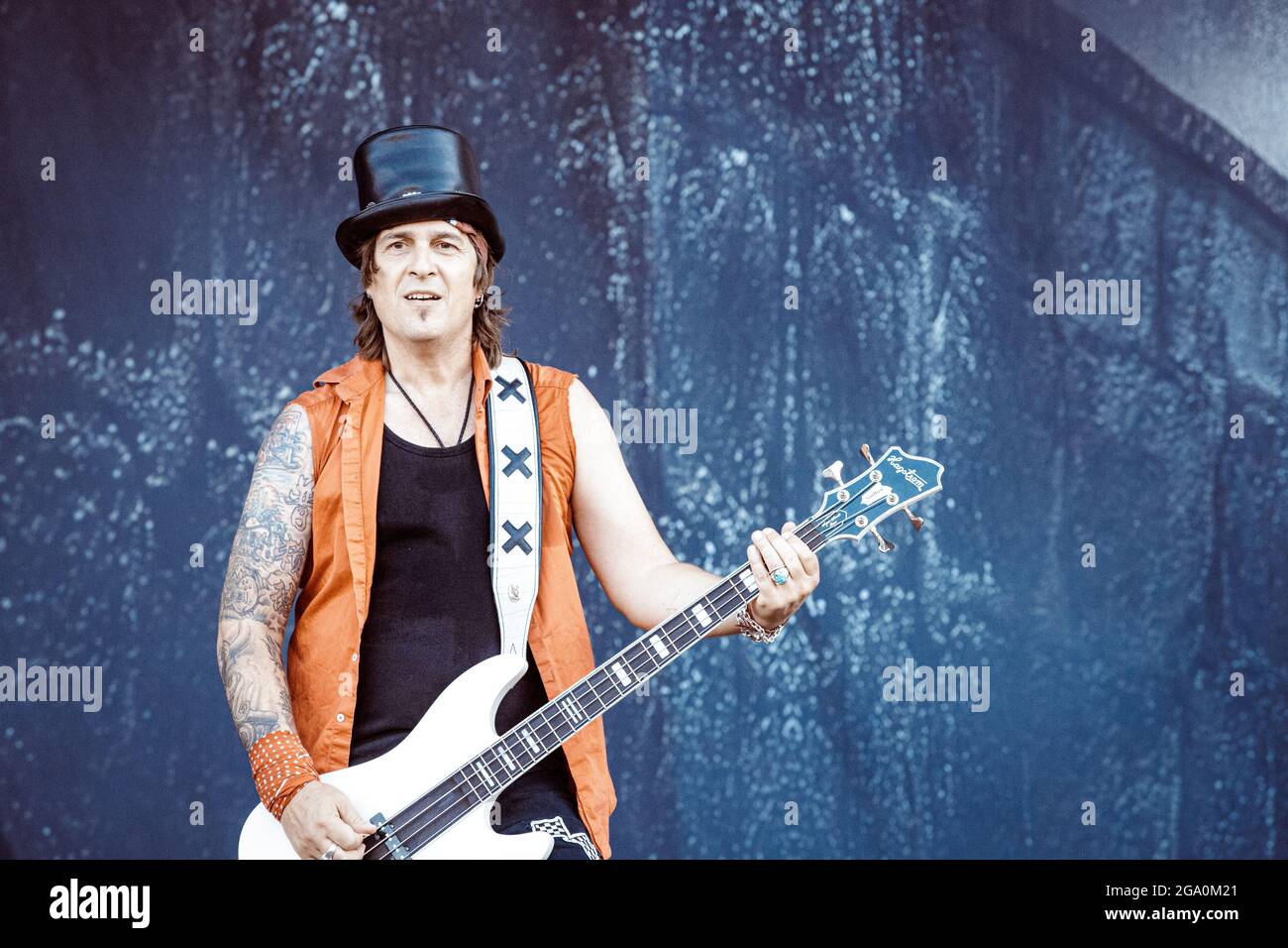 Copenhagen, Denmark. 21st, June 2019. The Danish hard rock band Pretty ...