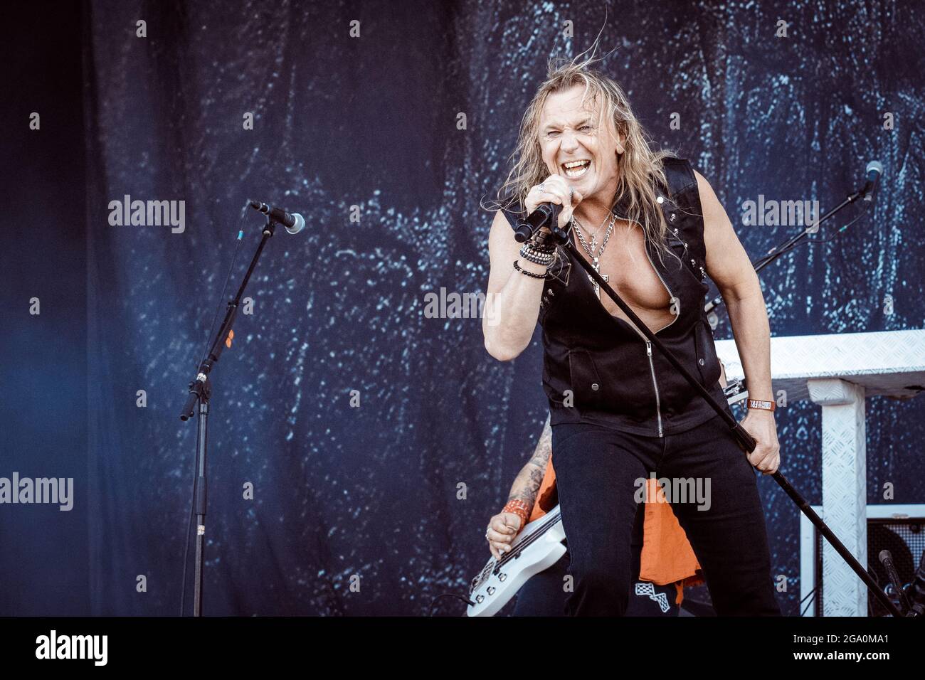 Copenhagen, Denmark. 21st, June 2019. The Danish hard rock band Pretty ...