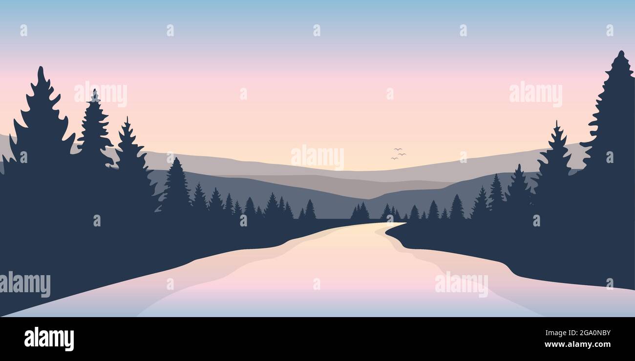 Beautiful sunrise sky waves Stock Vector Images - Alamy