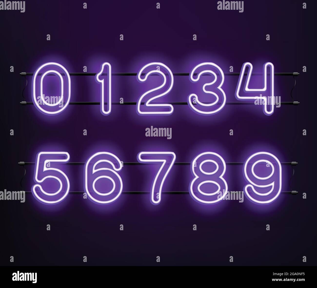Neon Purple Numbers Vector Illustration Purple Neon Light Realistic neon-purple-numbers-vector-illustration-purple-neon-light-realistic