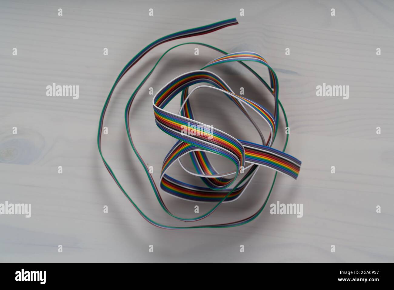 Ribbon cable for electronics device Stock Photo - Alamy