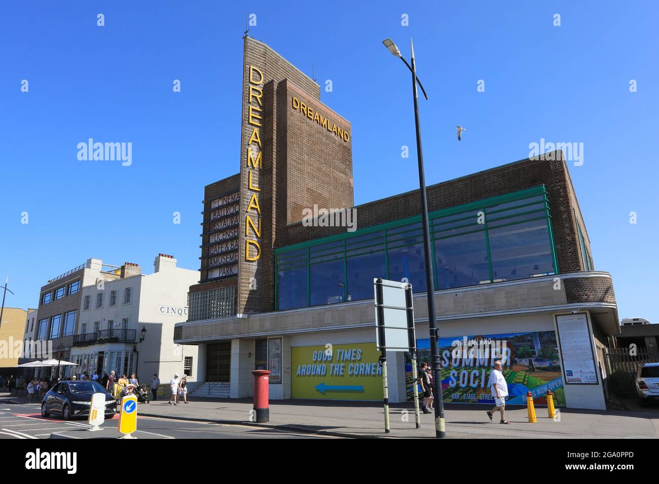 Exterior of Dreamland, Margate's vintage theme and amusement park ...
