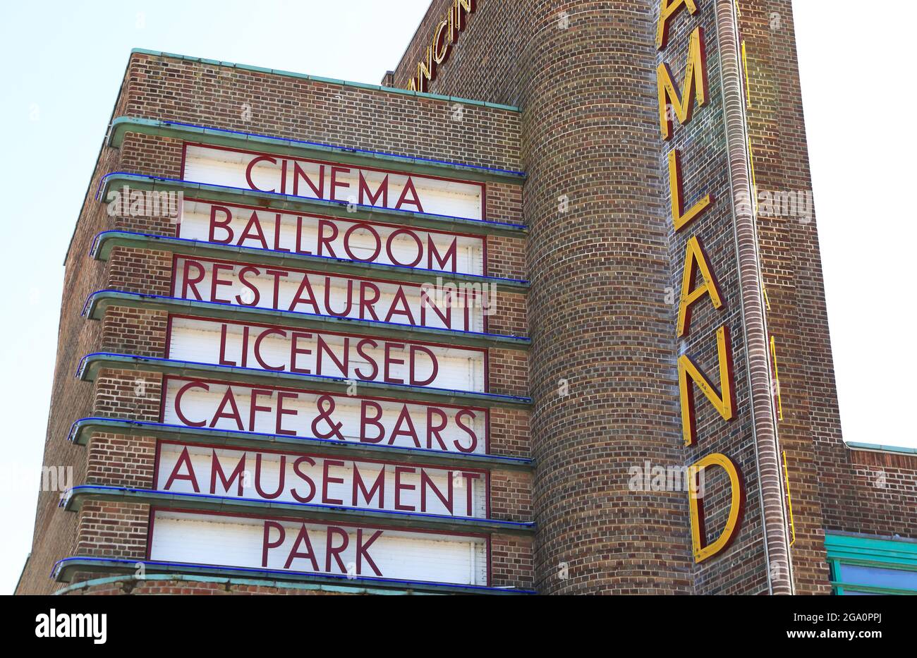 Exterior of Dreamland, Margate's vintage theme and amusement park ...