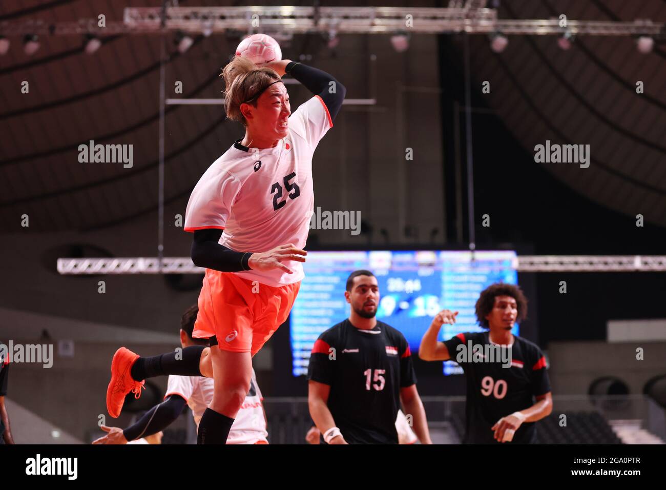 Tokyo, Japan. 28th July, 2021. Hiroki Motoki (JPN) Handball : Men's ...