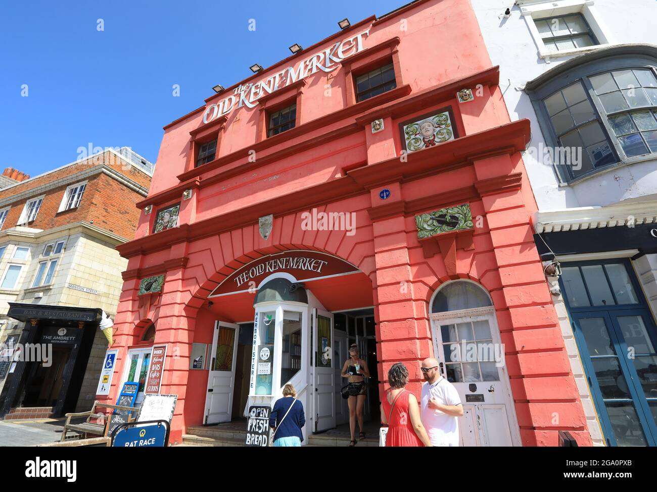 Exterior of the Old Kent Market, on the site of the old Parade Cinema ...