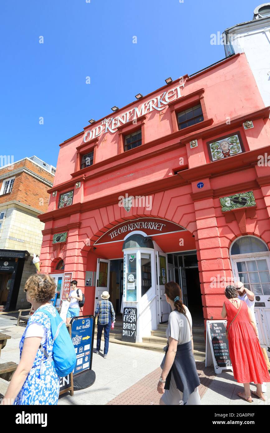 Exterior of the Old Kent Market, on the site of the old Parade Cinema ...