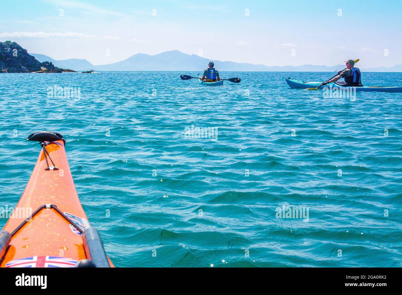 Sea kayaking off the coast of , North Wales, UK Stock Photo - Alamy