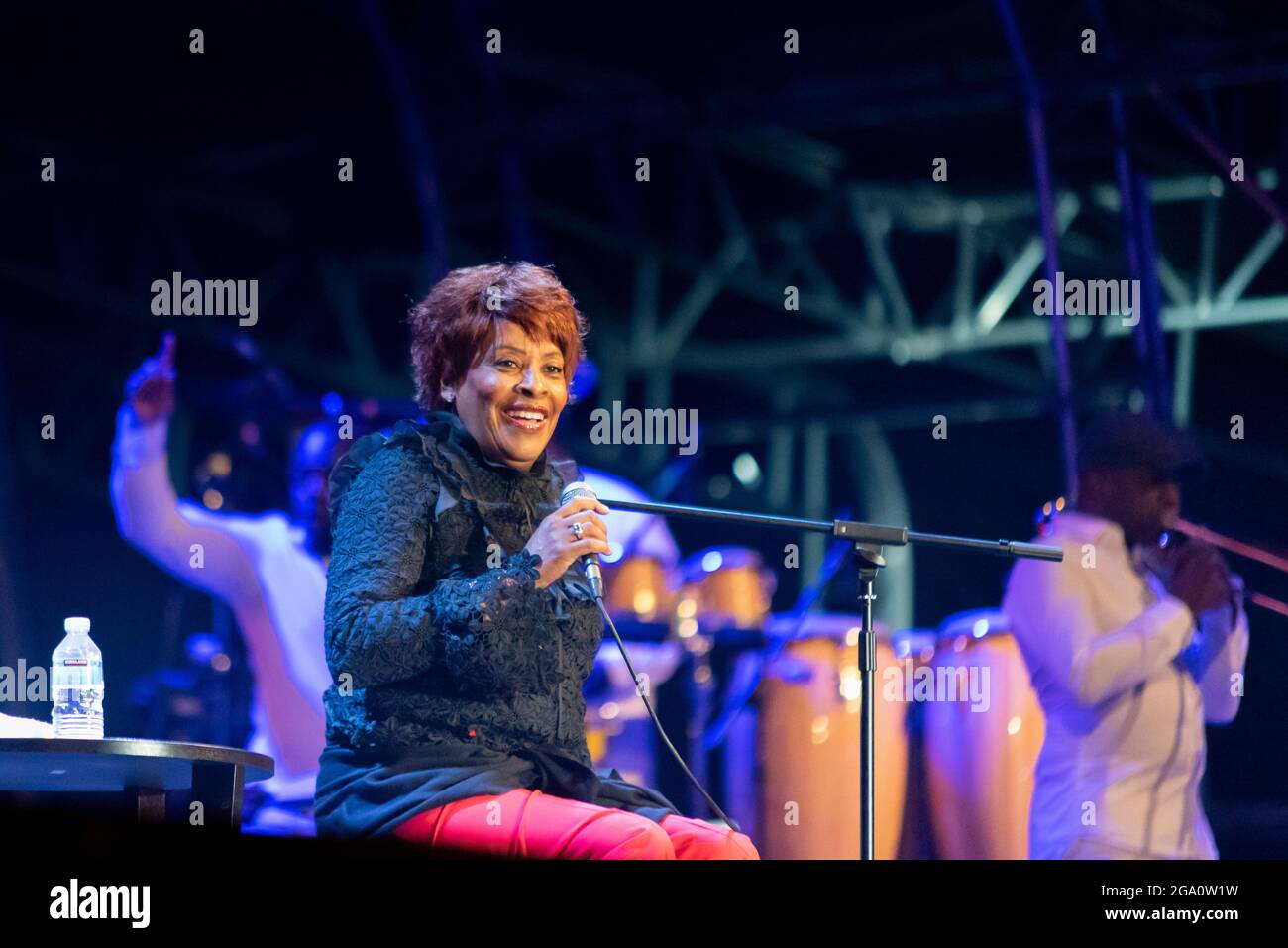Gwen Dickey of Rose Royce performing live at the Soultasia music ...