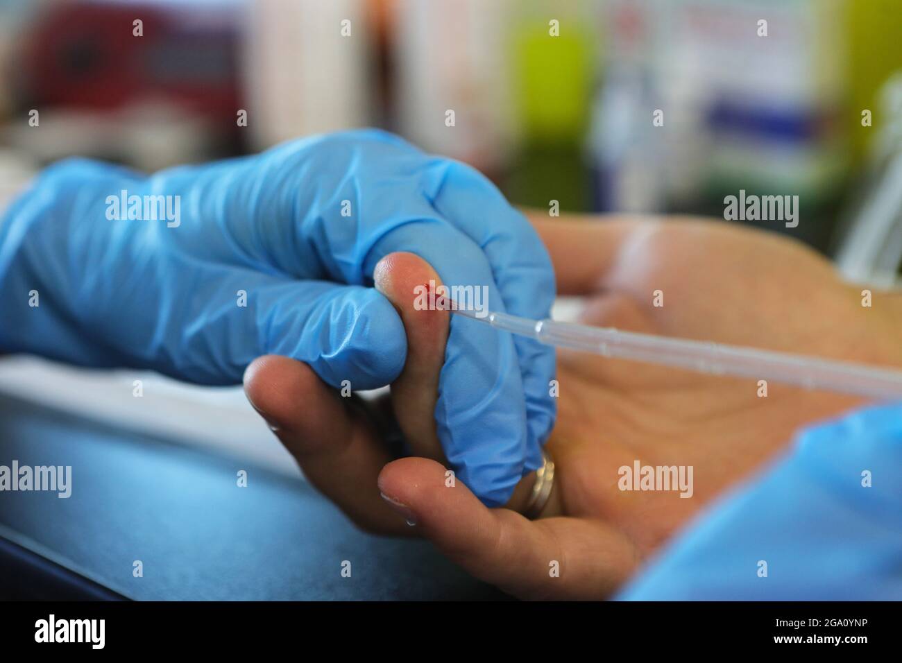 Capillary tube finger hi-res stock photography and images - Alamy