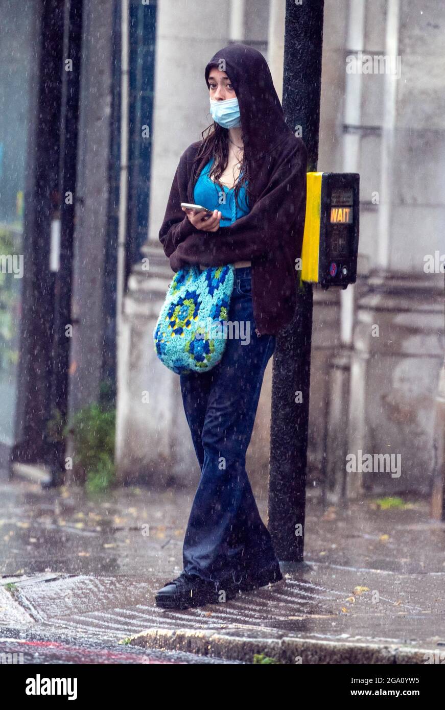 Pic shows; Another prolonged heavy rain storm in London Wednesday 28.7. ...