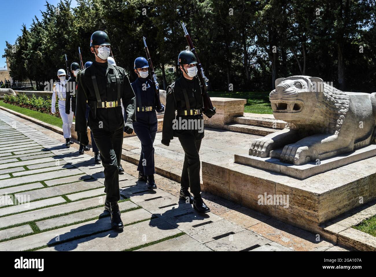 Mausoleum of modern turkeys founder mustafa kemal ataturk hi-res stock ...