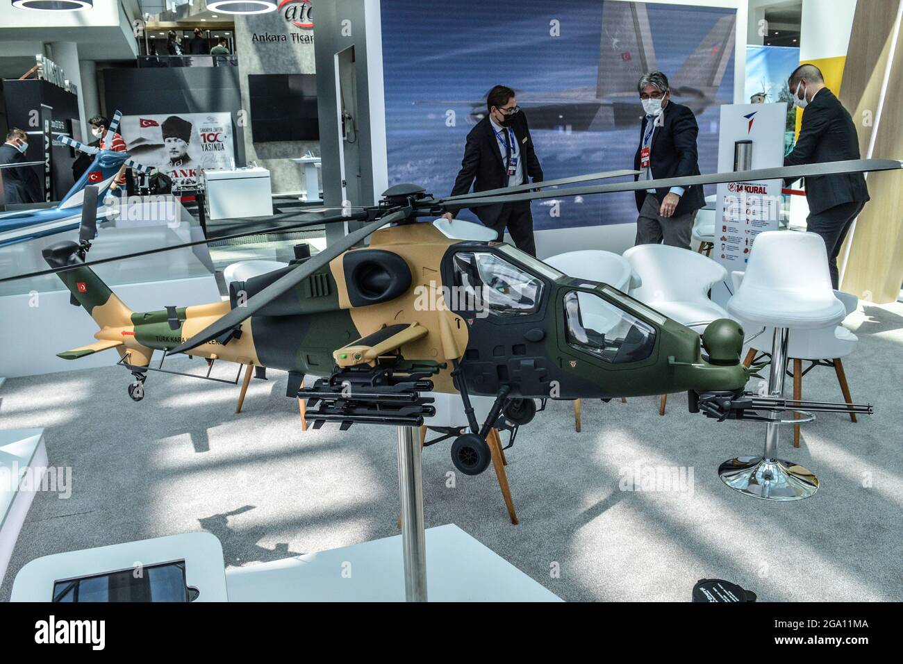 A replica of an ATAK helicopter during the Third Efficiency and ...