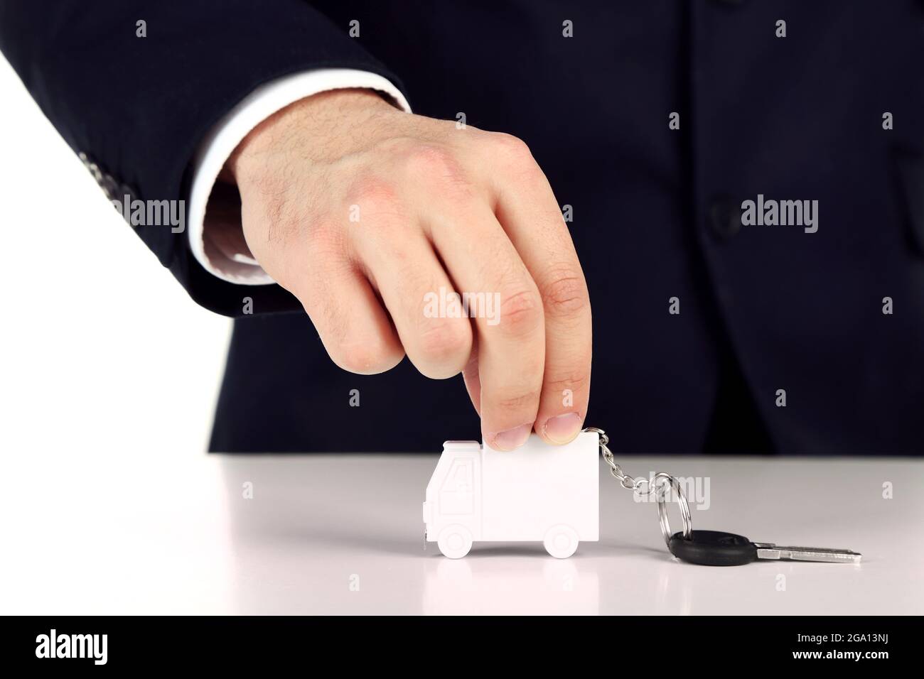 Hand with keys, closeup Stock Photo - Alamy