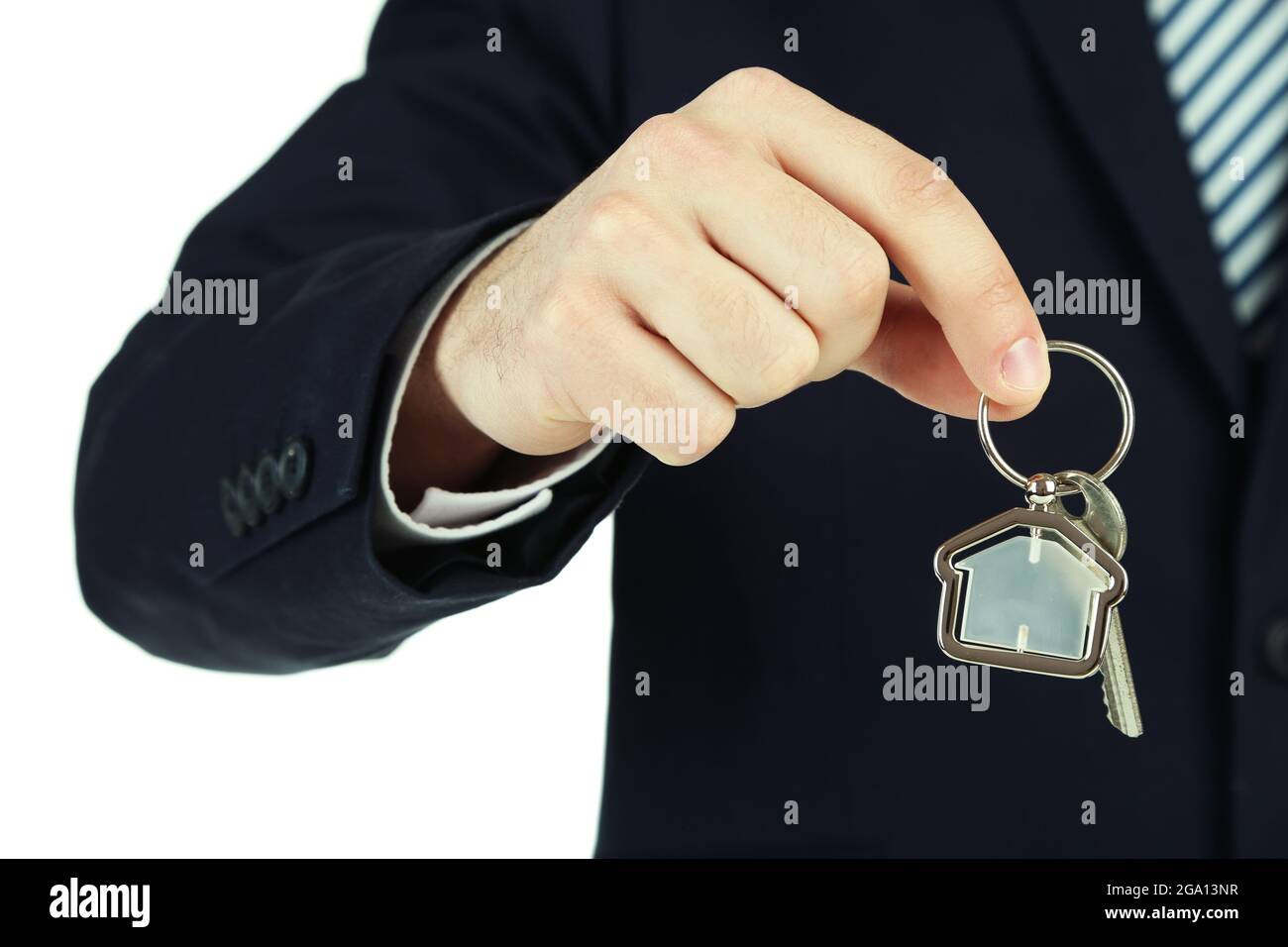 Hand with keys, closeup Stock Photo - Alamy