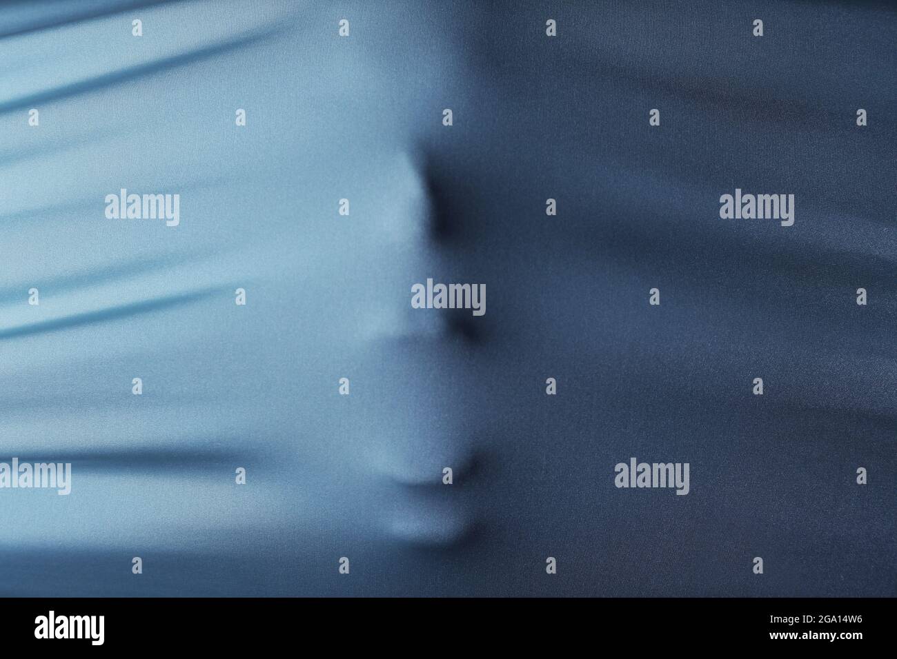 Screaming face through fabric hi-res stock photography and images - Alamy