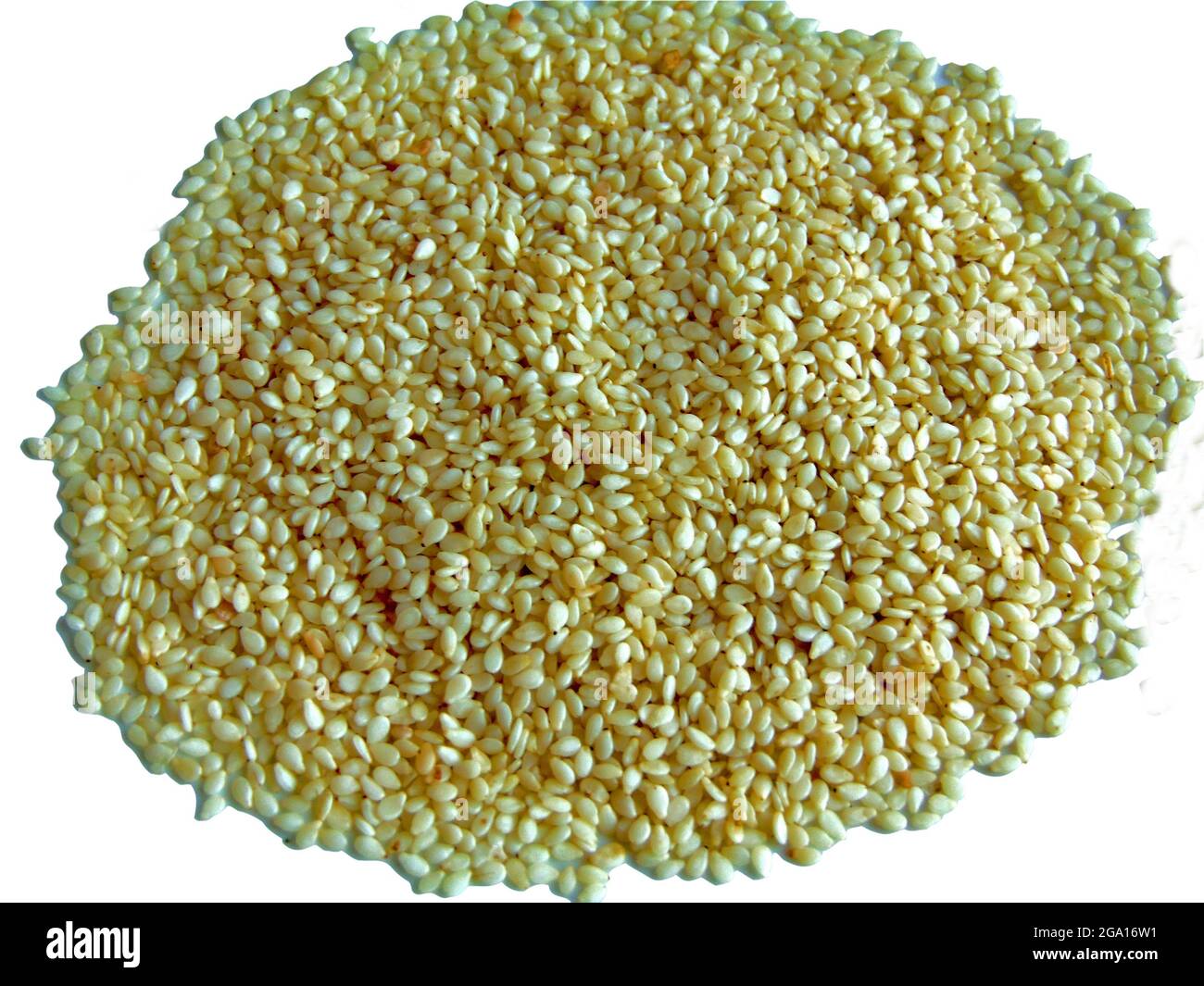 sesame seeds isolated on white background Stock Photo - Alamy