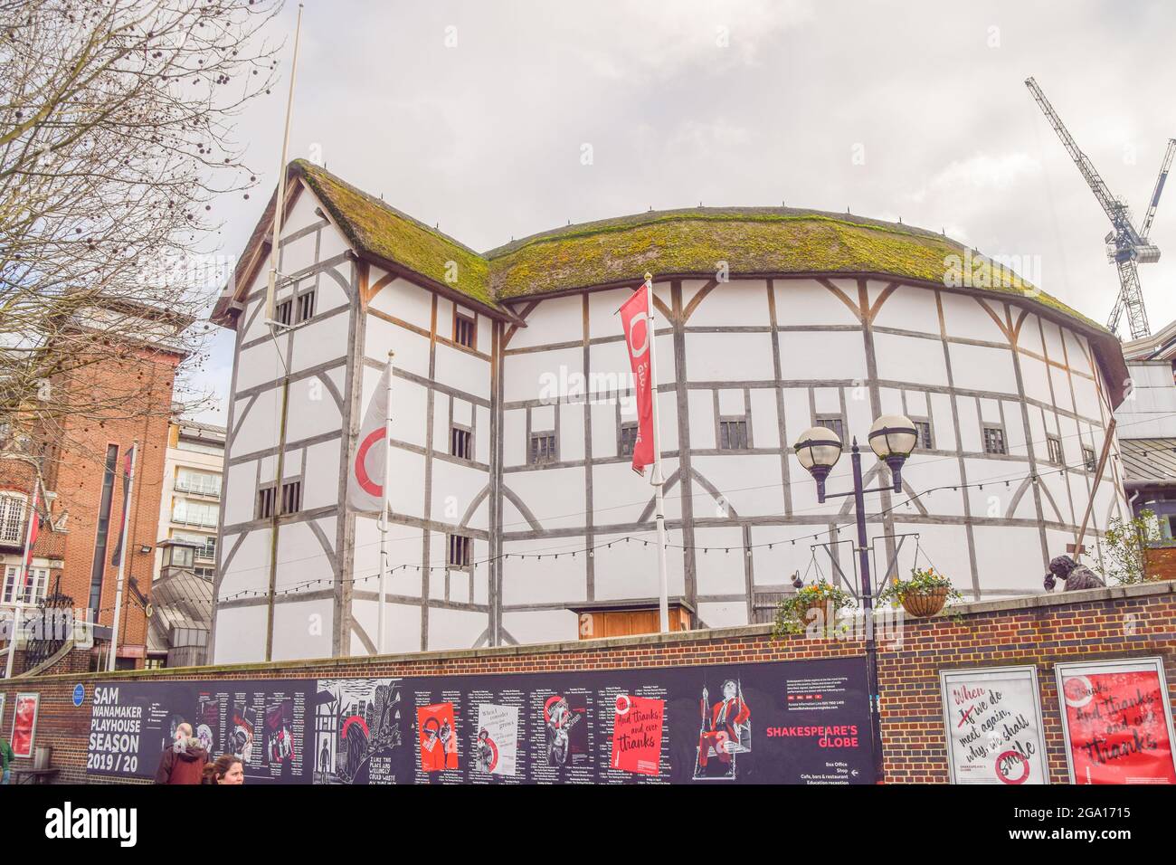 Shakespeare's Globe theatre exterior, London, United Kingdom 2021 Stock ...