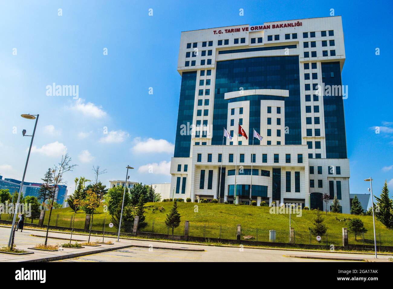 The headquarters building of the Turkish Ministry of Agriculture and ...