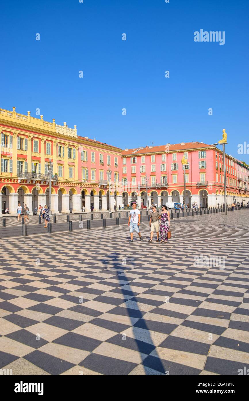 Place Massena, Nice, South of France, 2019. Credit: Vuk Valcic / Alamy ...