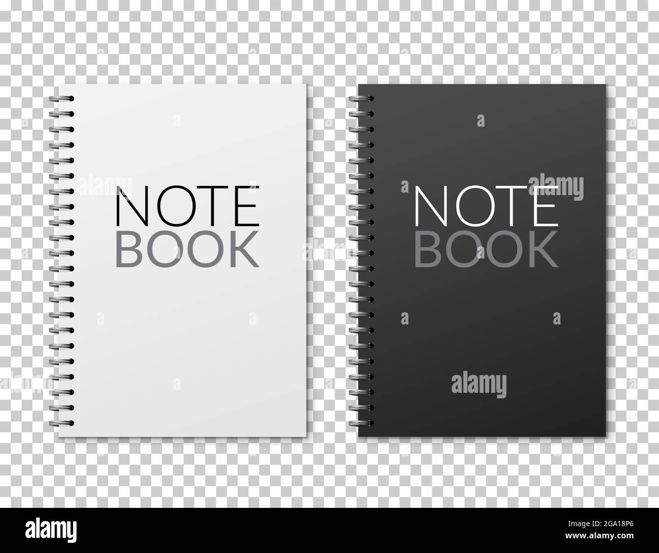 Realistic vector notebook design. Diary blank office document. Note ... Realistic vector notebook design. Diary blank office document. Note ...