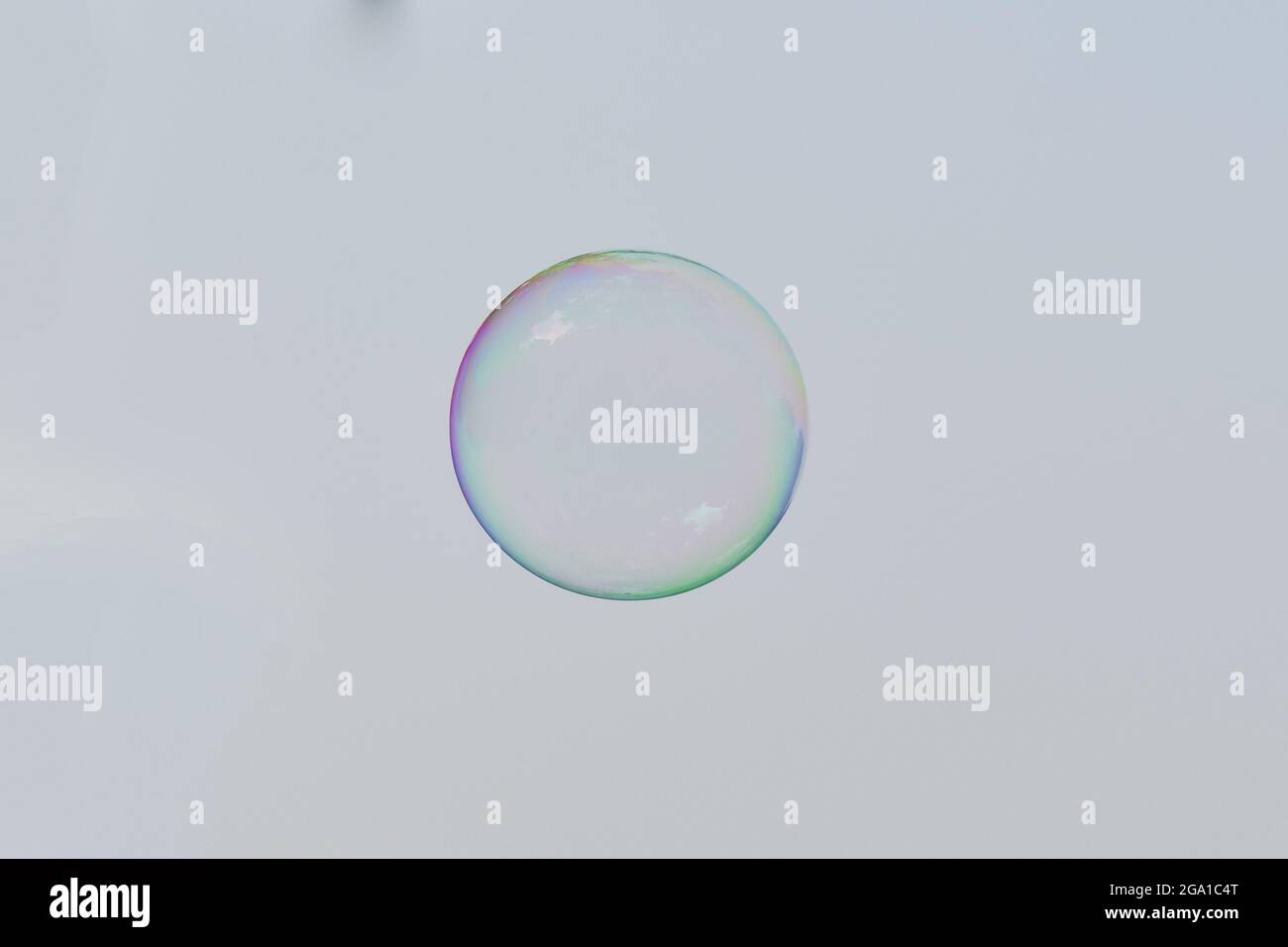 Closeup Of Soap Bubble in the Air Stock Photo - Alamy
