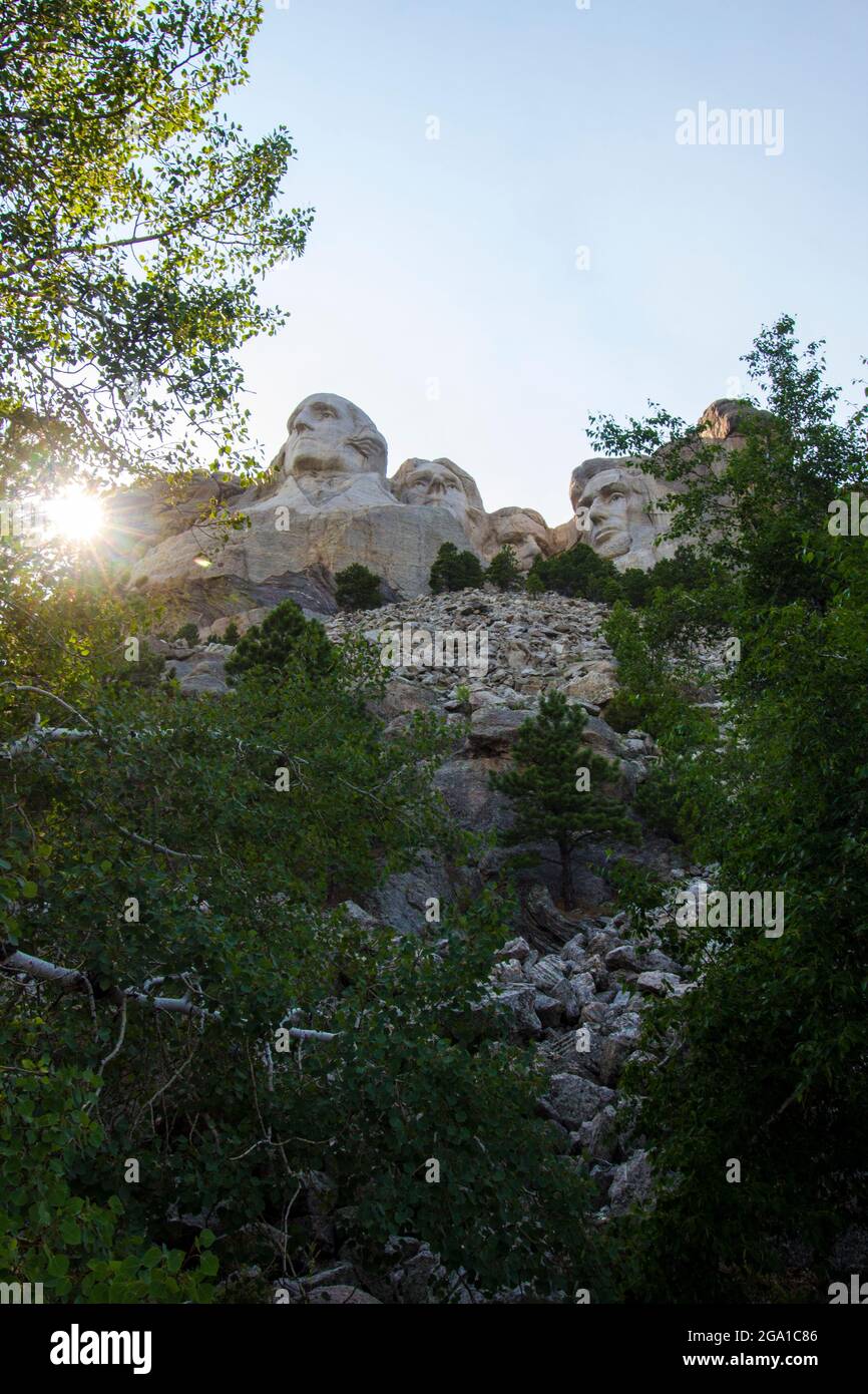 Mount Rushmore National Memorial, South Dakota Stock Photo - Alamy