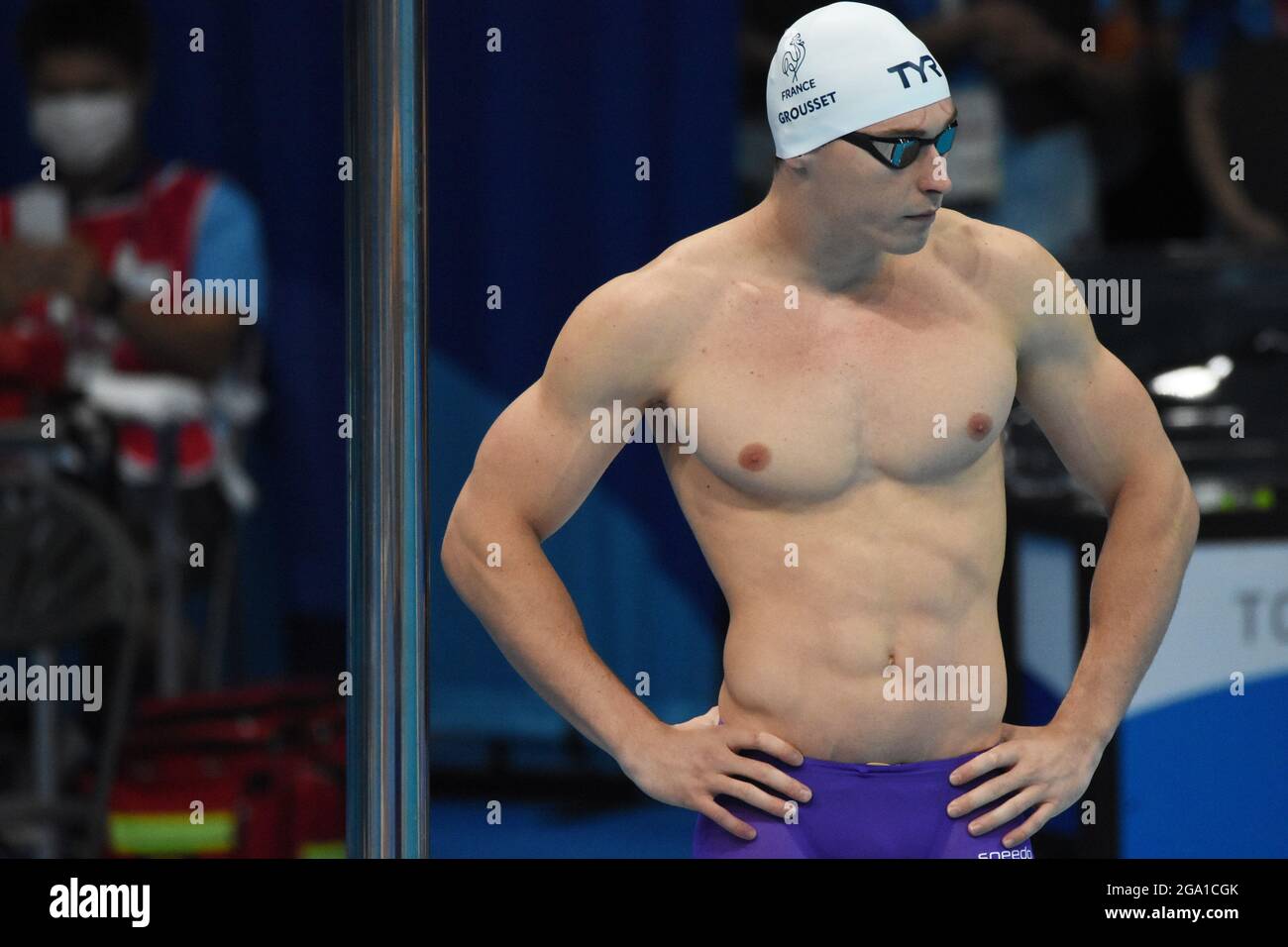 Tokyo, Japan. 28th July, 2021. Maxime Grousset (FRA) competes on men's ...
