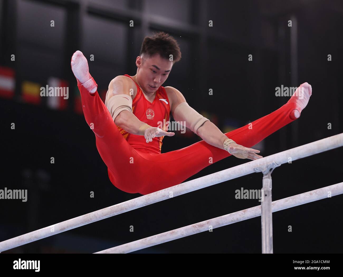 Tokyo, Japan. 28th July, 2021. Sun Wei of China competes in the ...