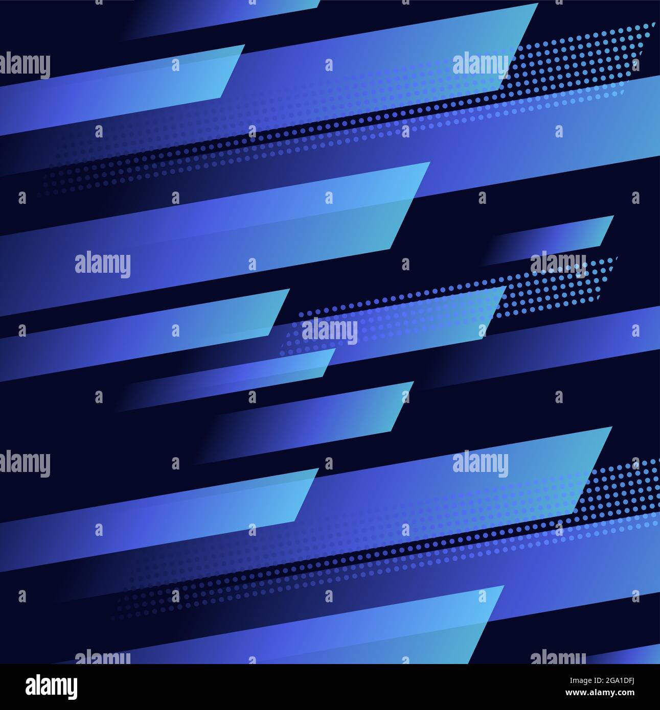 Abstract Background With Dynamic Blue Geometric Shapes In Motion