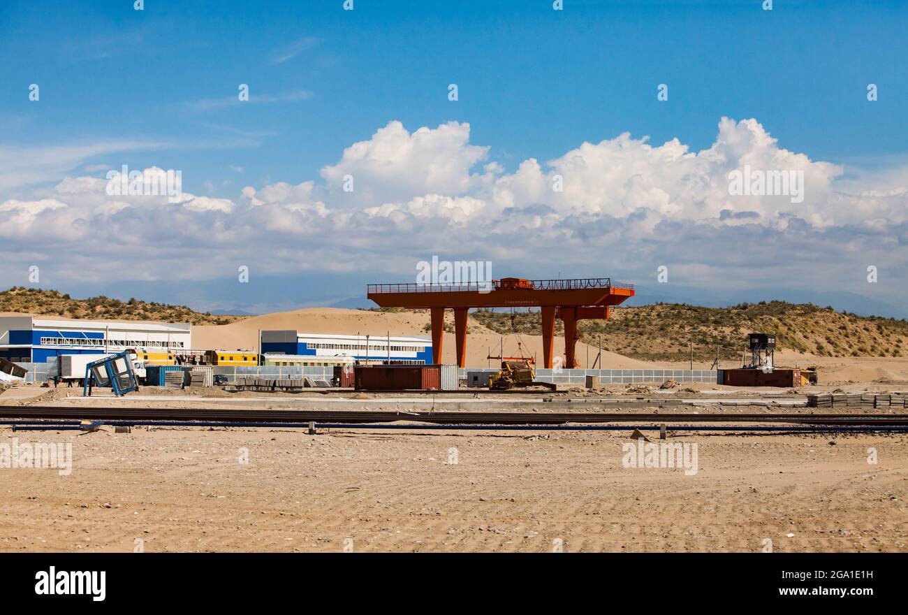 Altynkol, Kazakhstan - June 05, 2012: Railway station Altynkol ...