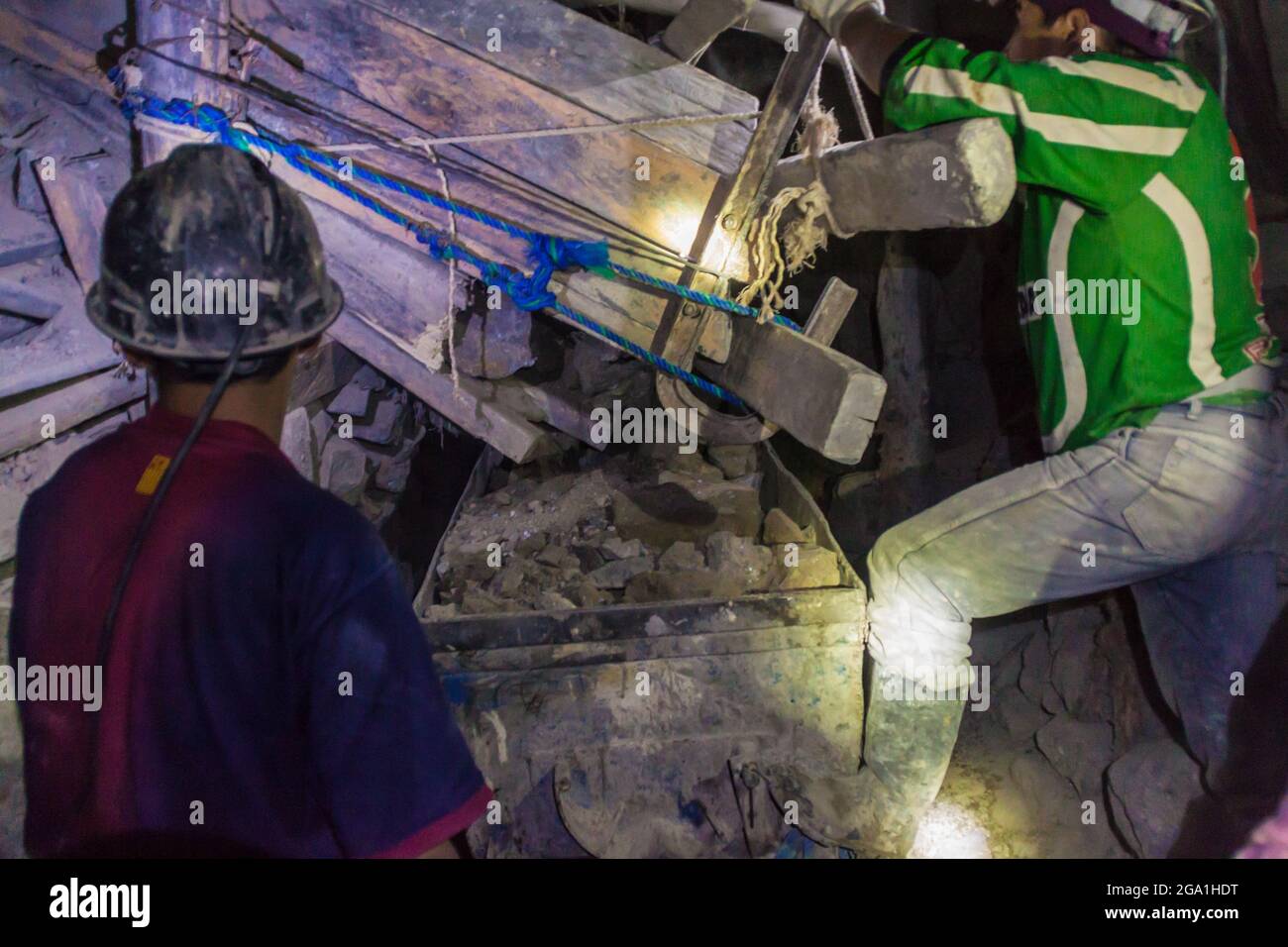Old bolivian miner potosi hi-res stock photography and images - Alamy