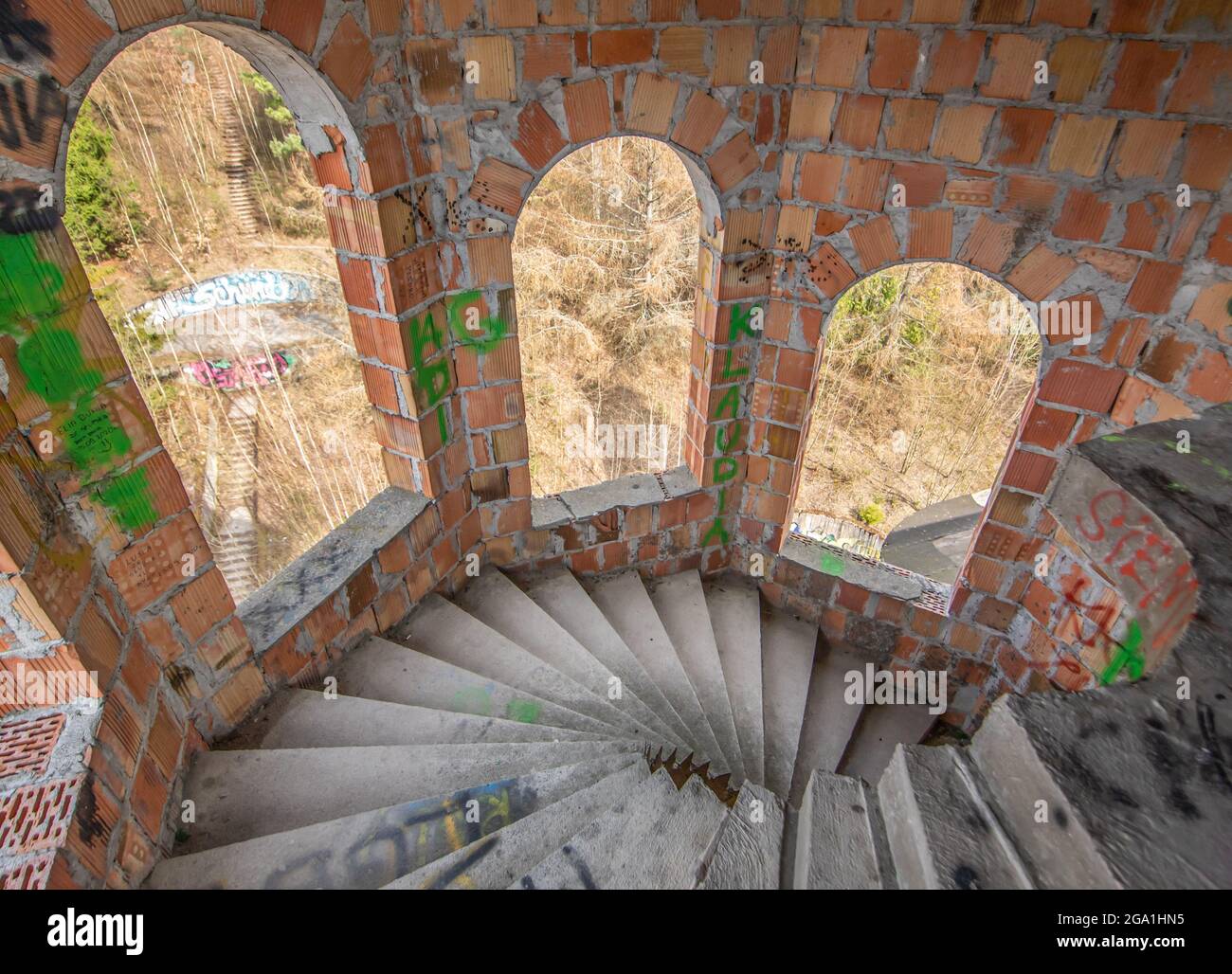 The ruins of Łapalice Castle are an interesting tourist attractions in ...