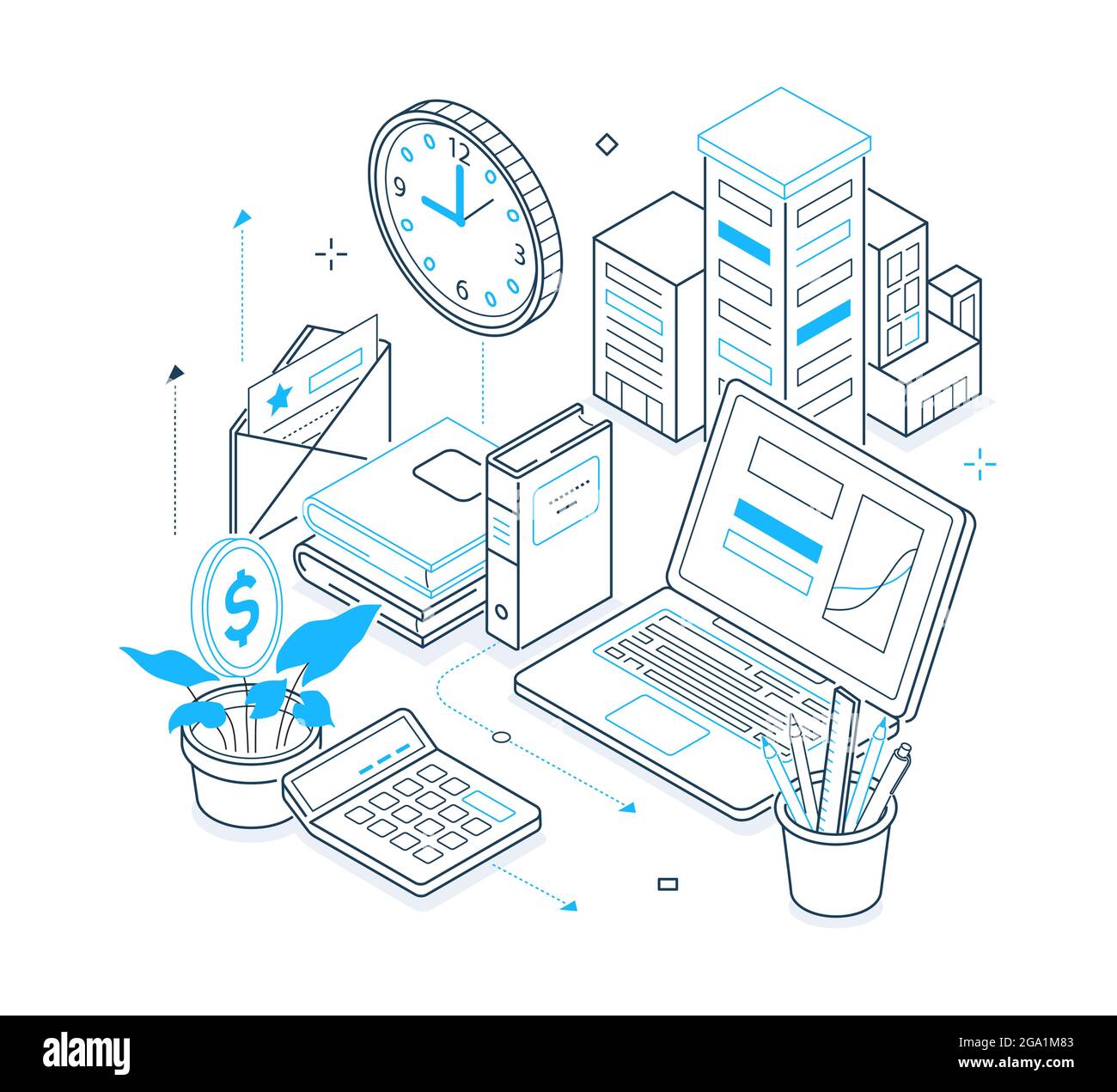 Workday building Stock Vector Images - Alamy