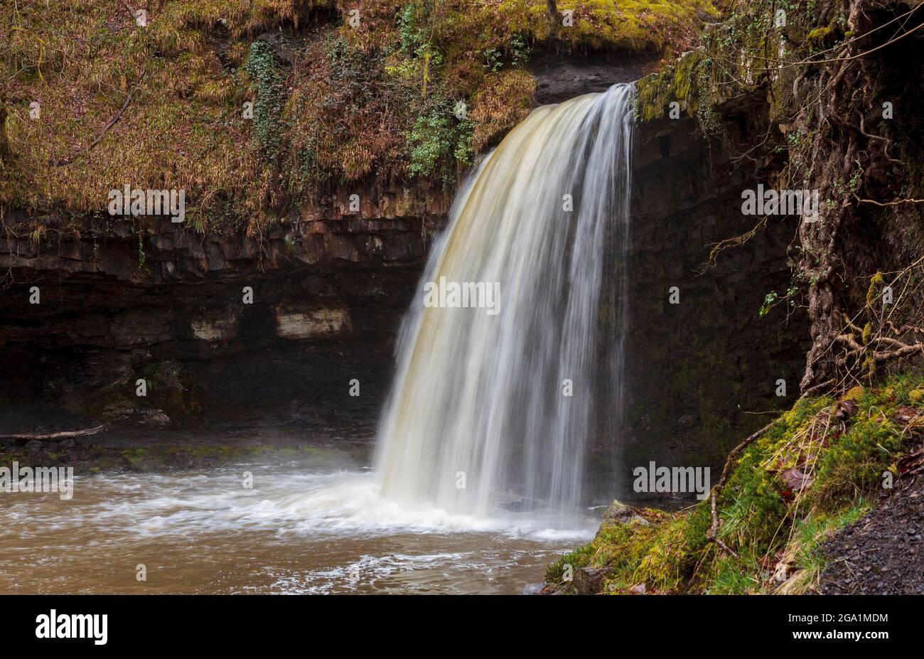 Ystradfellte Waterfalls Brecon Beacons Wales UK Stock Photo - Alamy