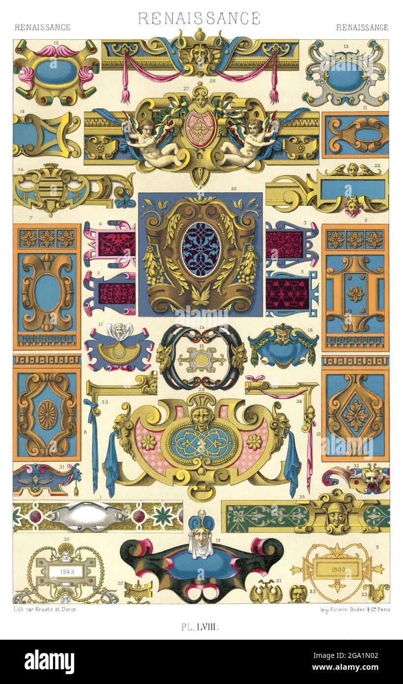 15th. and 16th. Century - (First Half) – Cartouches. - By The Ornament ...