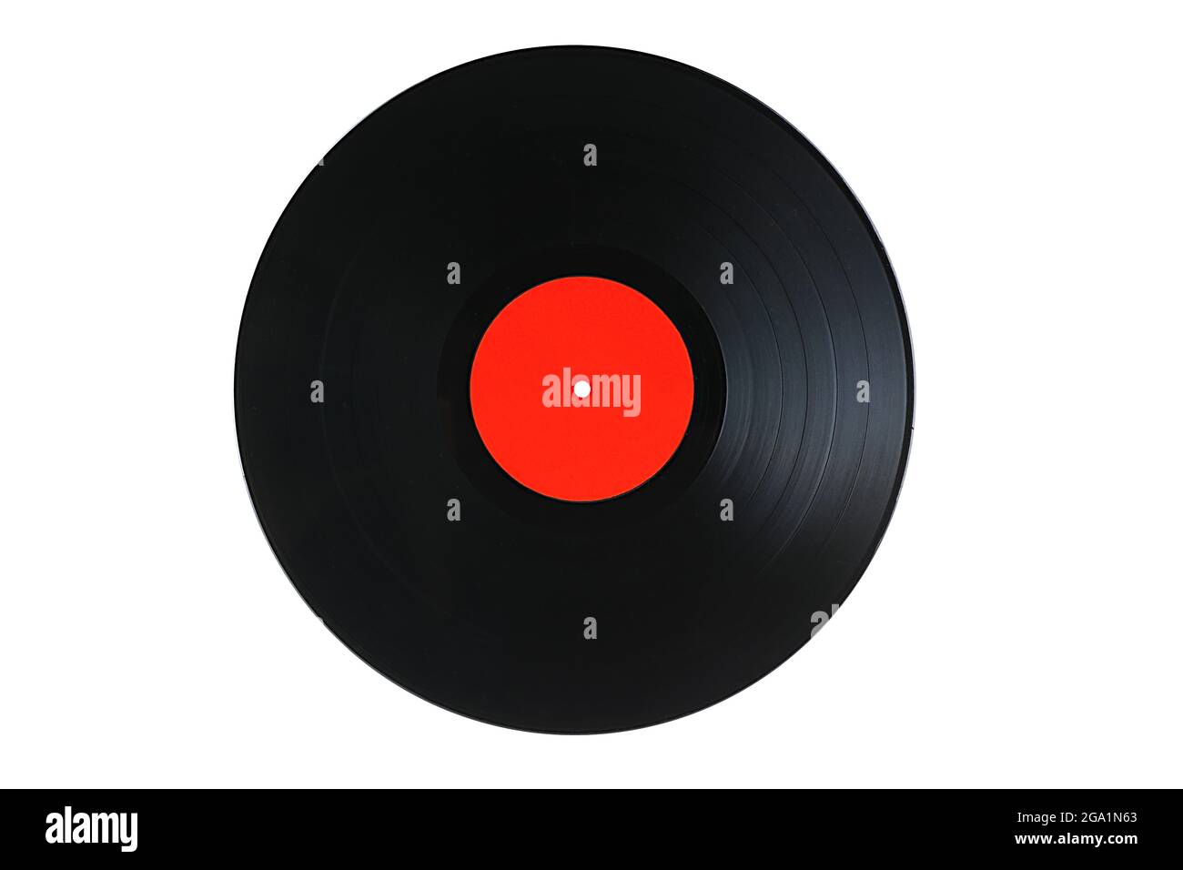 Black vinyl record isolated on white Stock Photo - Alamy
