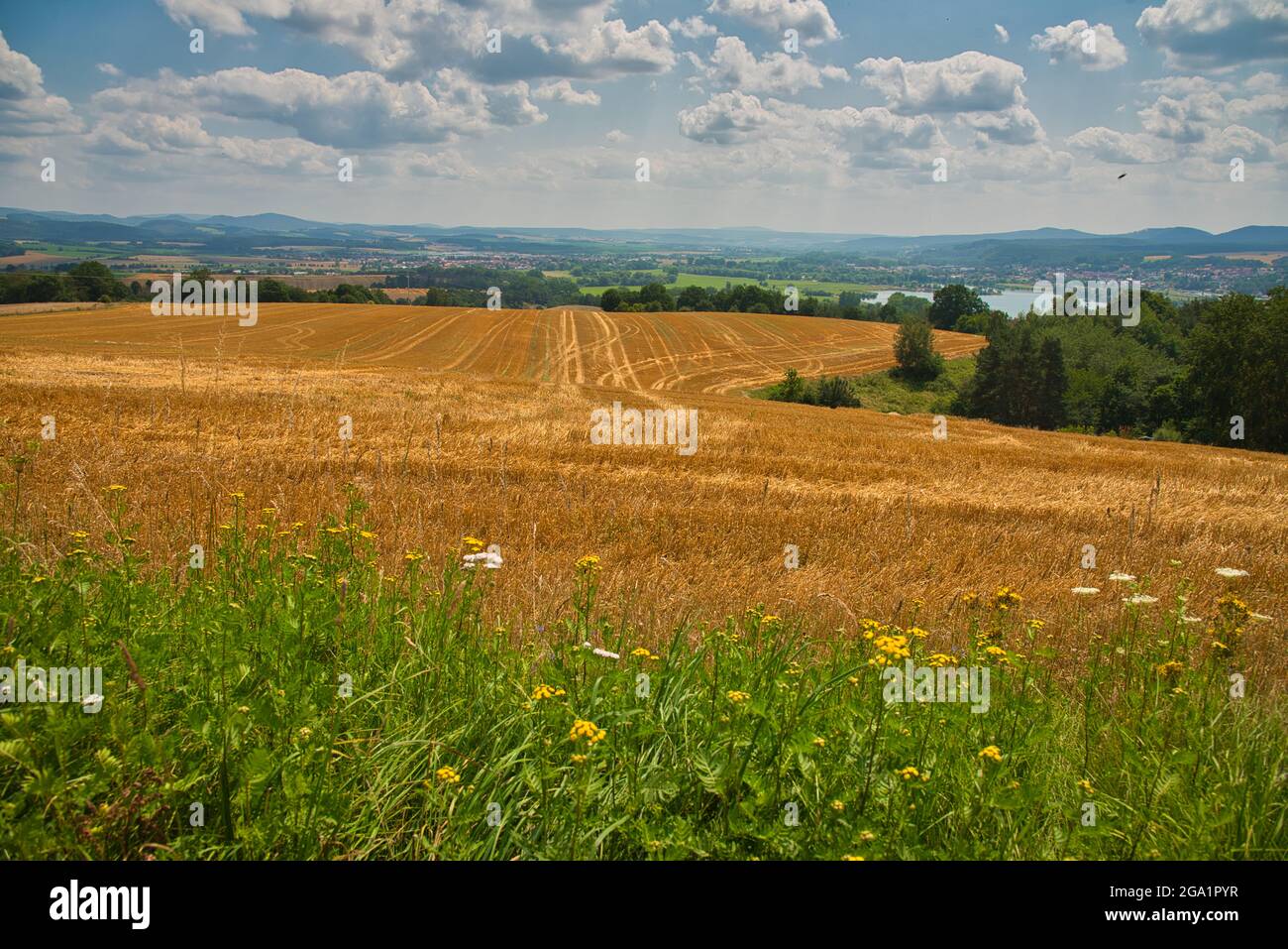 landscape near Bad Salzungen in Thuringia in Germany Stock Photo - Alamy