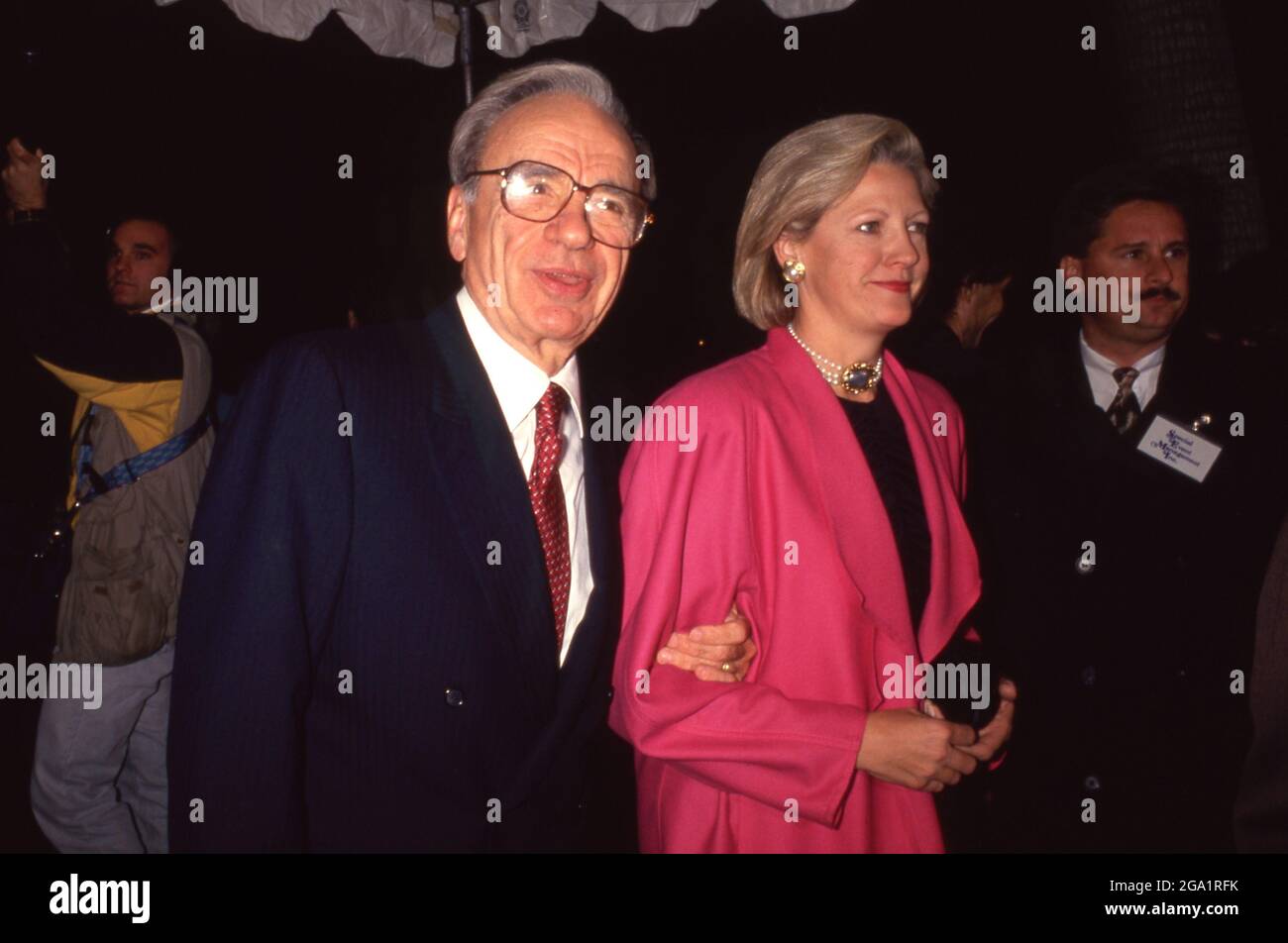 Rupert Murdoch and Anna Murdoch 1992 Credit: Ralph Dominguez/MediaPunch ...